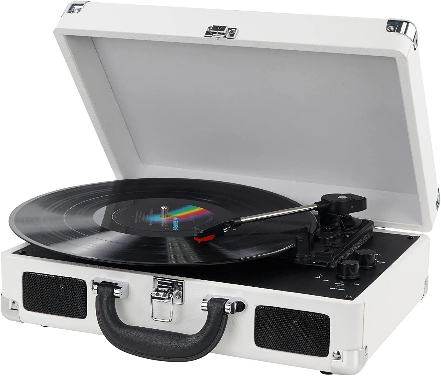 EYESEN Vinyl Record Player Wireless Bluetooth Turntable Portable ...