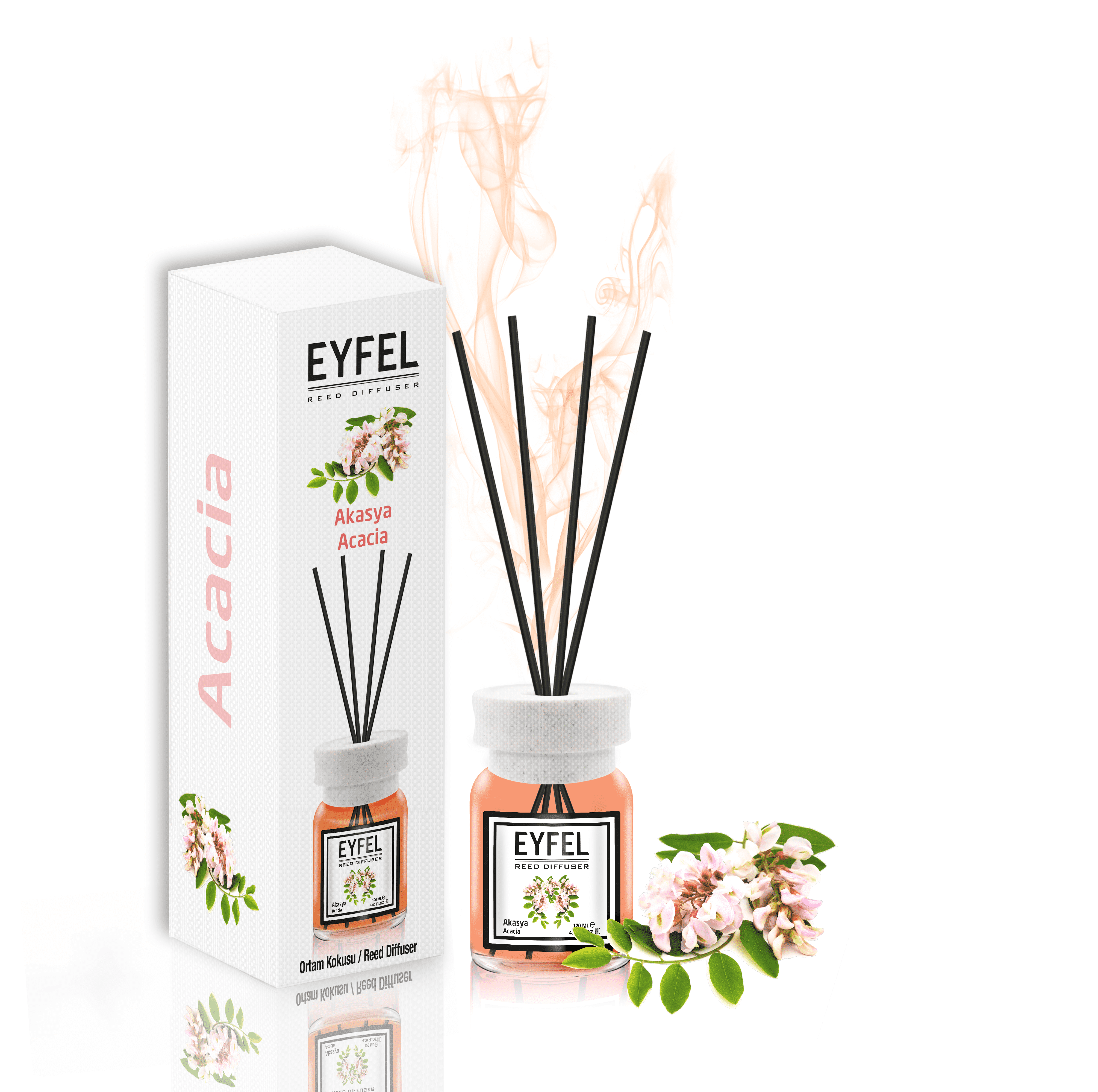 EYFEL Reed Diffusers for Home – Acacia Reed Diffuser Set 4.05 fl oz Oil ...