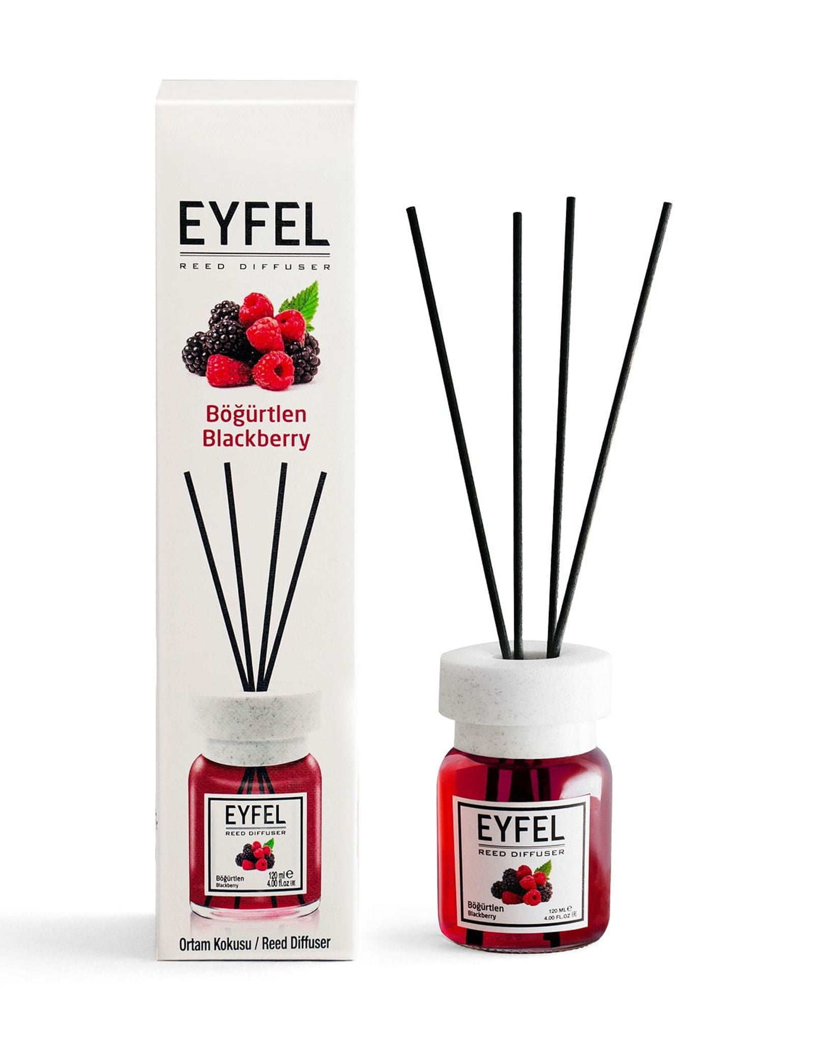EYFEL Reed Diffusers for Home – BlackBerry Reed Diffuser Set 4.05 fl oz ...