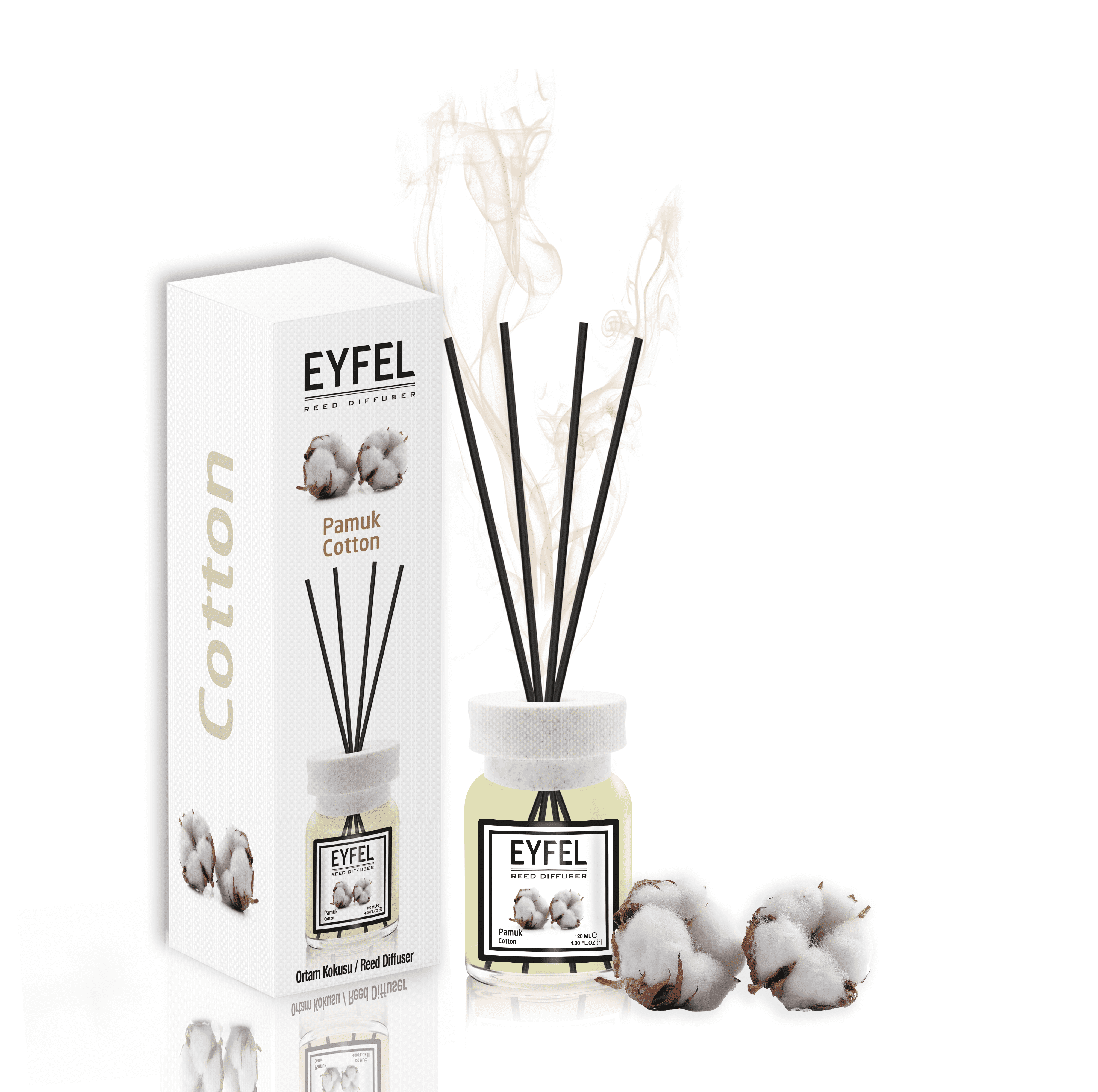 EYFEL Reed Diffusers for Home – Cotton Reed Diffuser Set 4.05 fl oz Oil ...