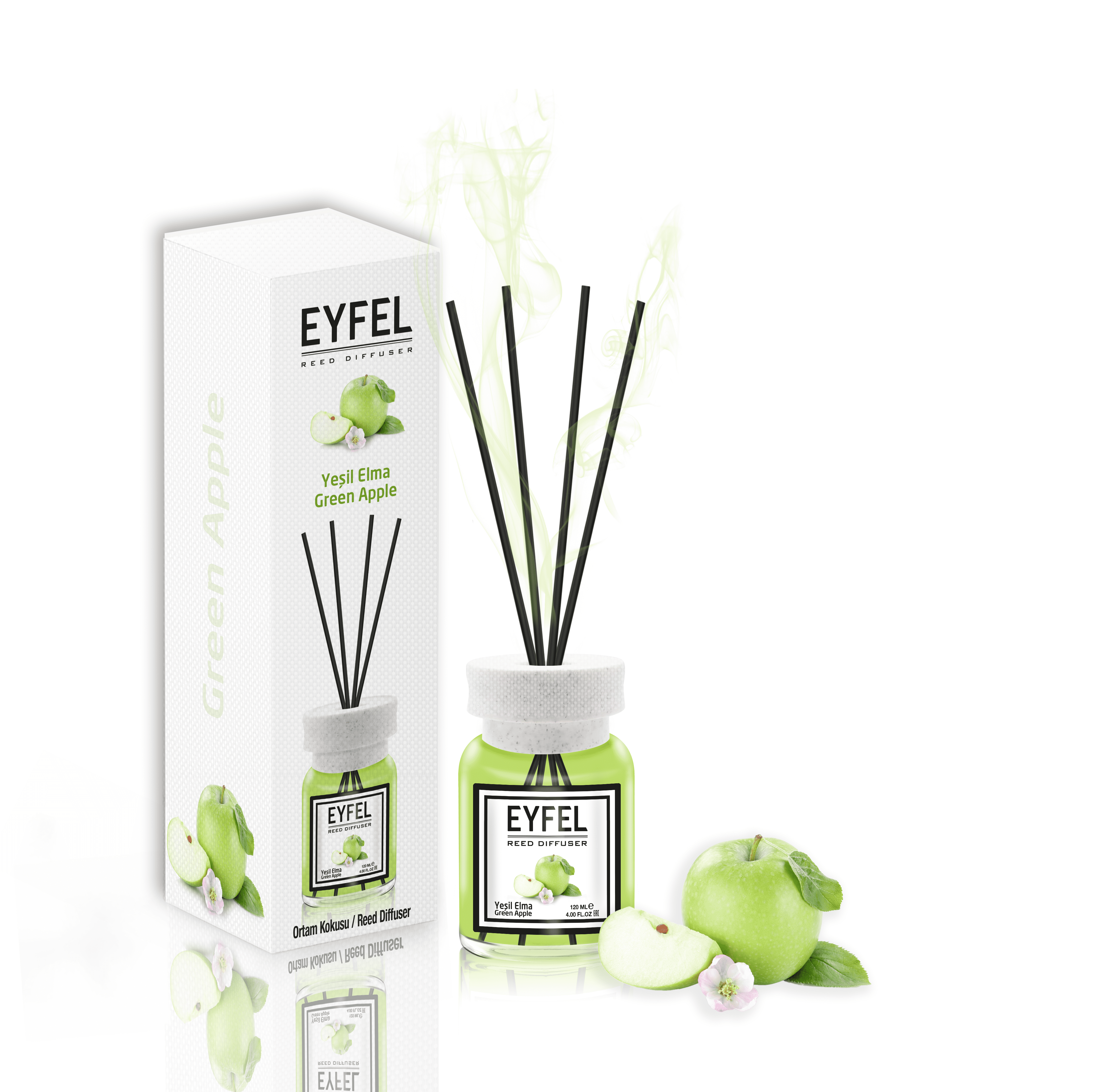 EYFEL Reed Diffusers for Home – Green Apple Reed Diffuser Set 4.05 fl ...