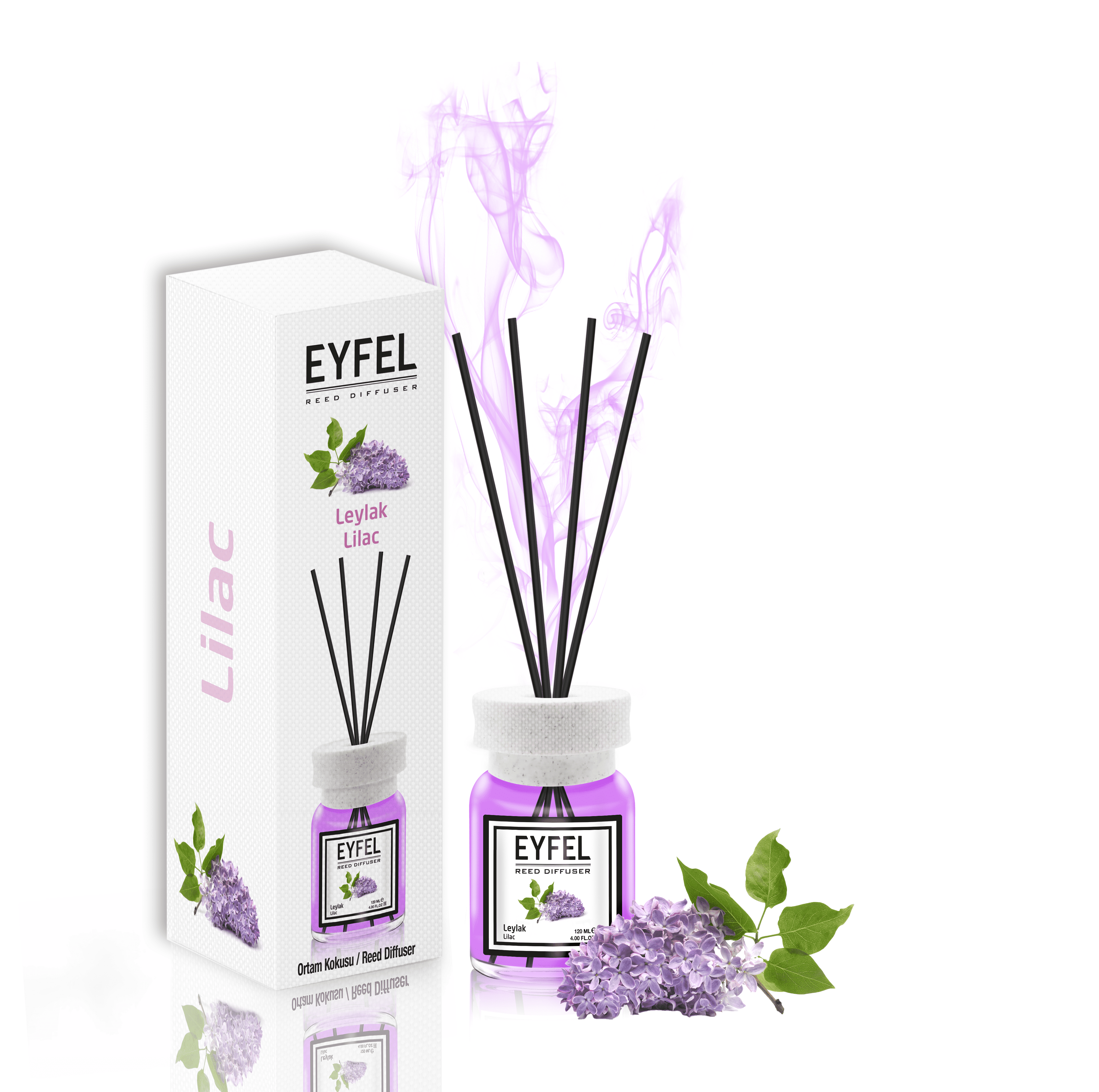 EYFEL Reed Diffusers for Home – Lilac Reed Diffuser Set 4.05 fl oz Oil ...
