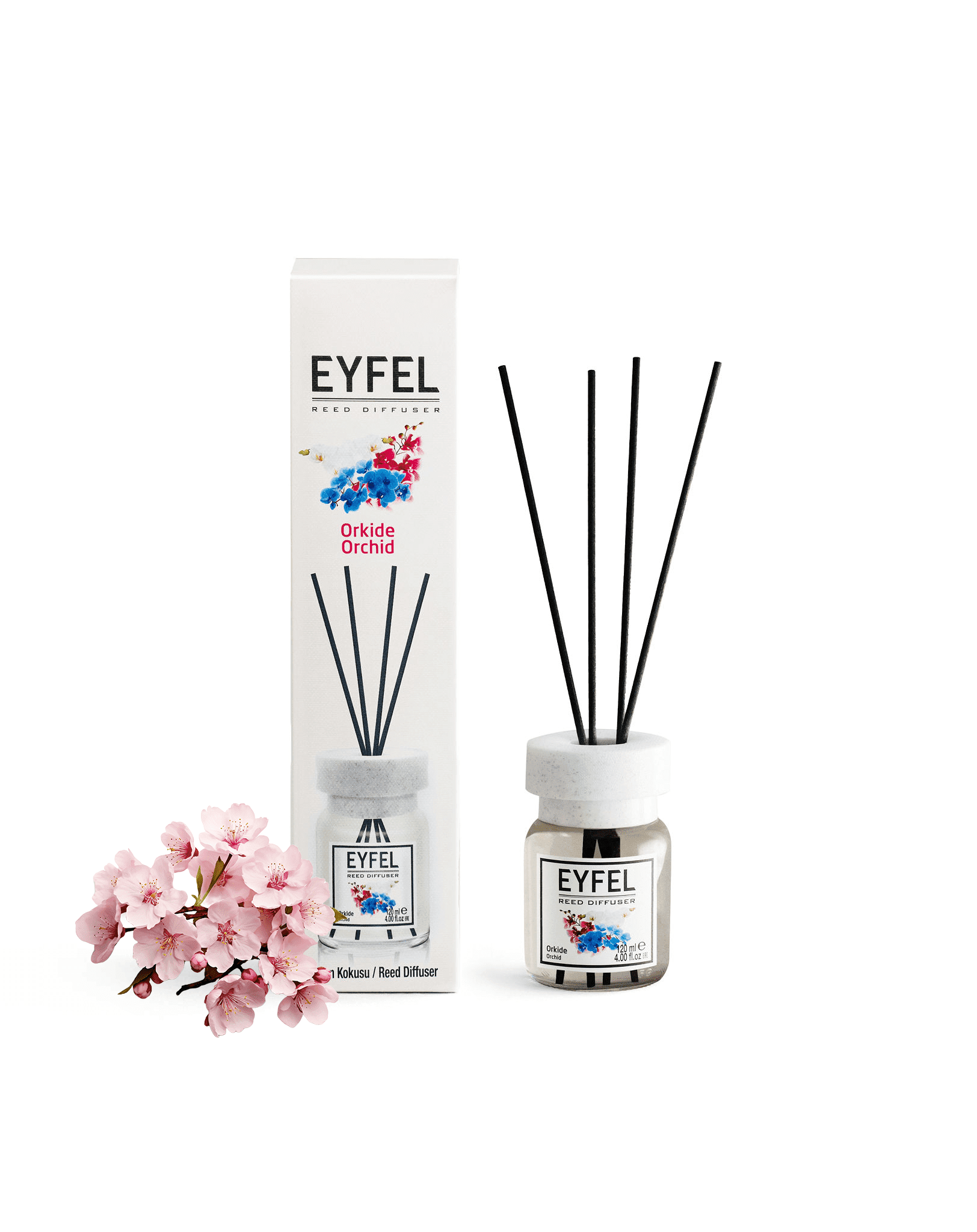 EYFEL Reed Diffusers for Home – Orchid Reed Diffuser Set 4.05 fl oz Oil ...
