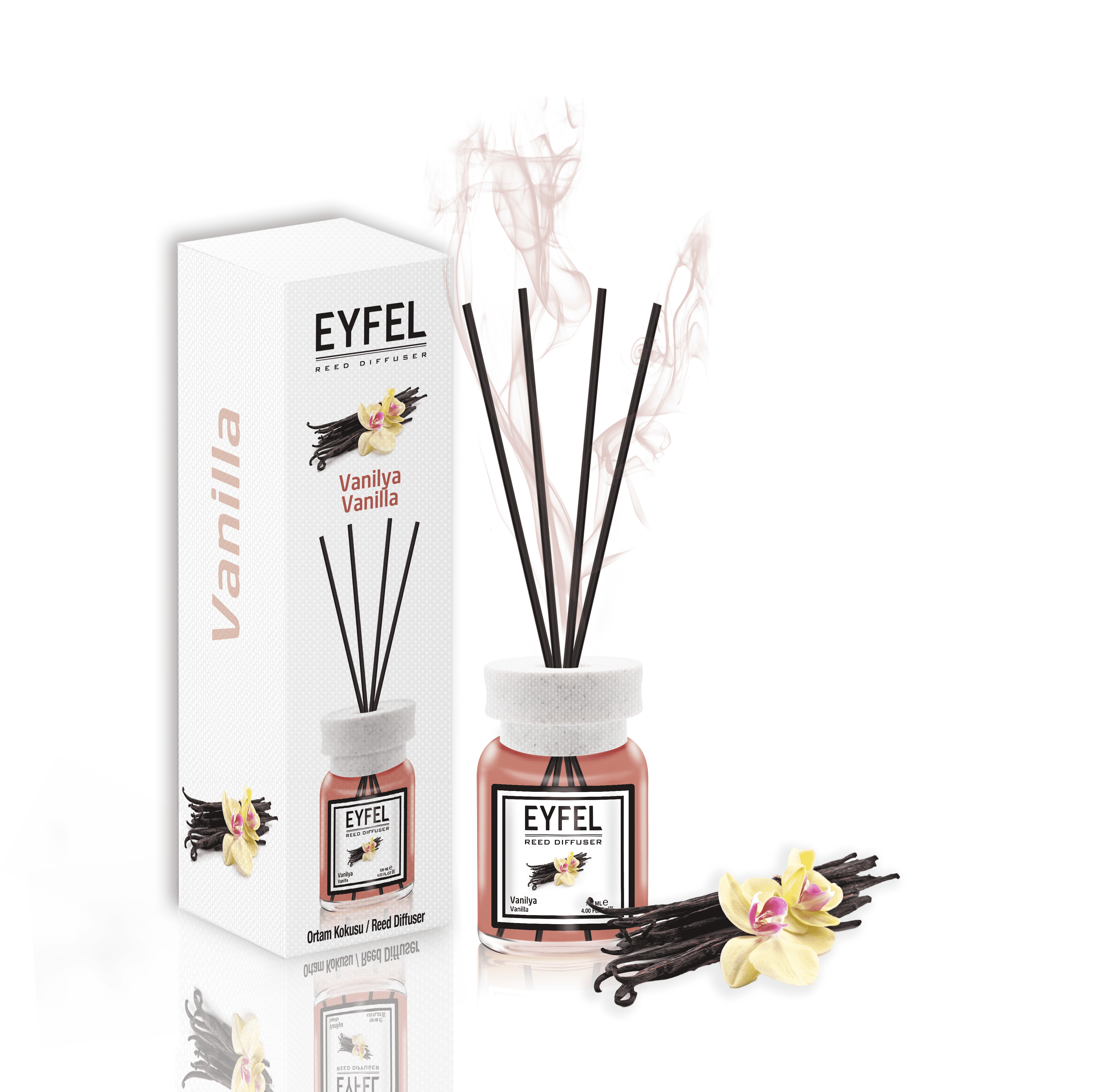 EYFEL Reed Diffusers for Home – Vanilla Reed Diffuser Set 4.05 fl oz ...