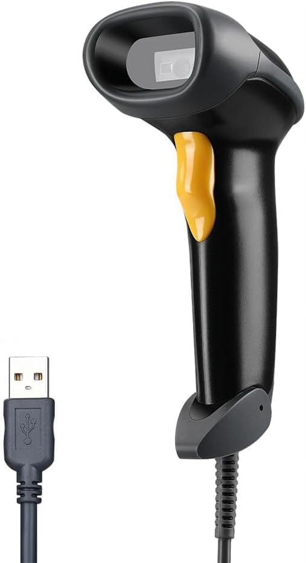 EYH2 Handheld USB 2D Barcode Scanner, Wired Automatic QR Code Scanner ...