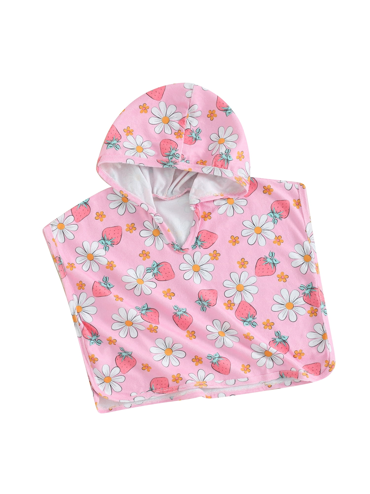 EYIIYE Baby Girls Swimsuit Cover up Floral Hoodie Beach Cover up Rash ...