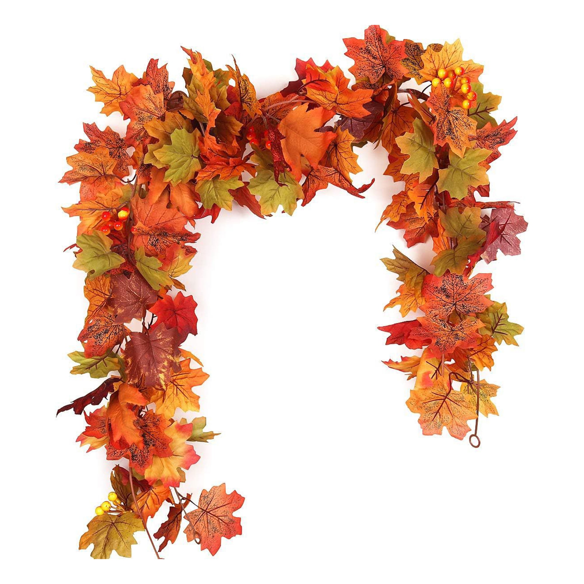 EYIIYE Fall Vines, Artificial Maple Leaves Garland Hanging Holiday Home ...