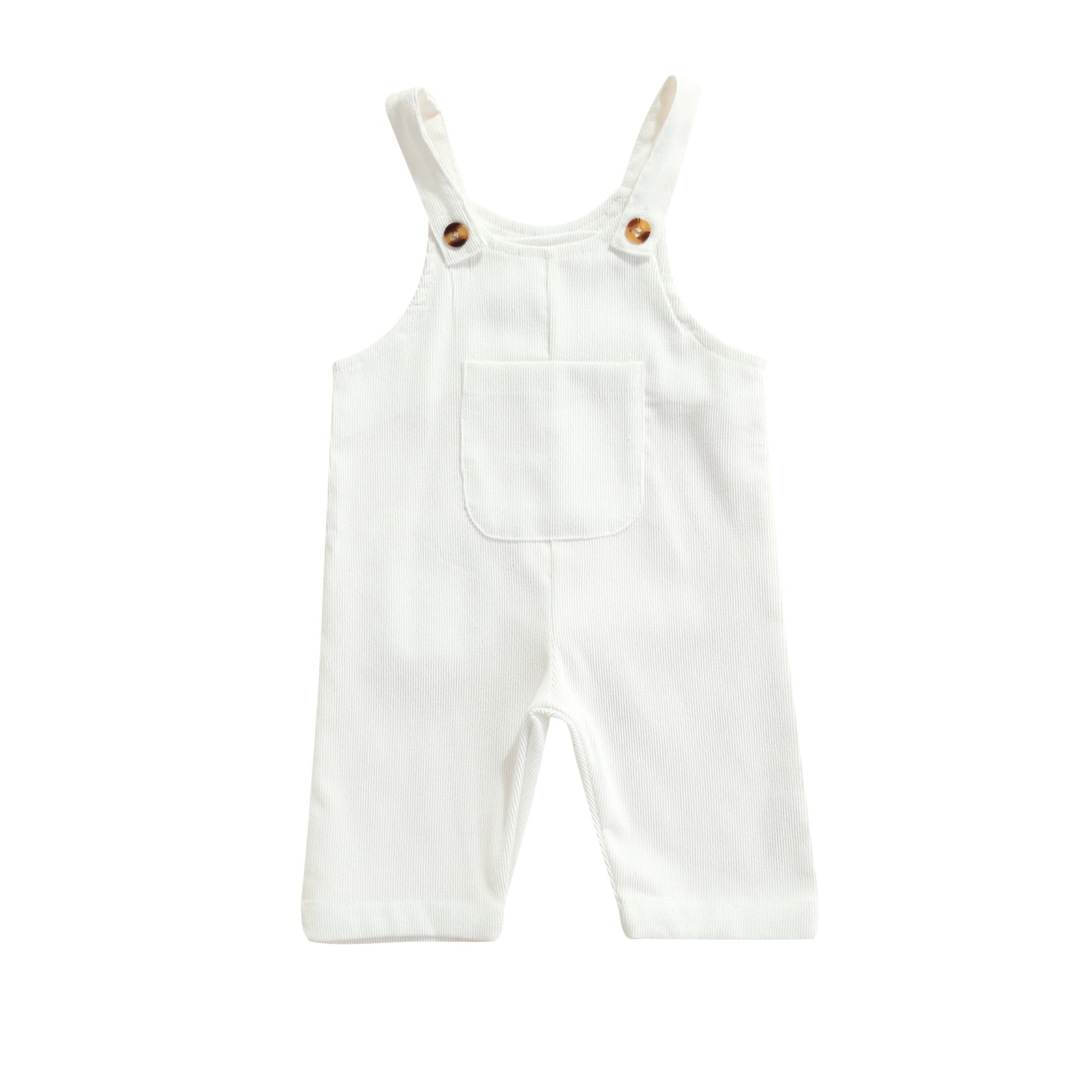 EYIIYE Newborn Baby Boy Girl One Piece Button Suspender Overalls ...