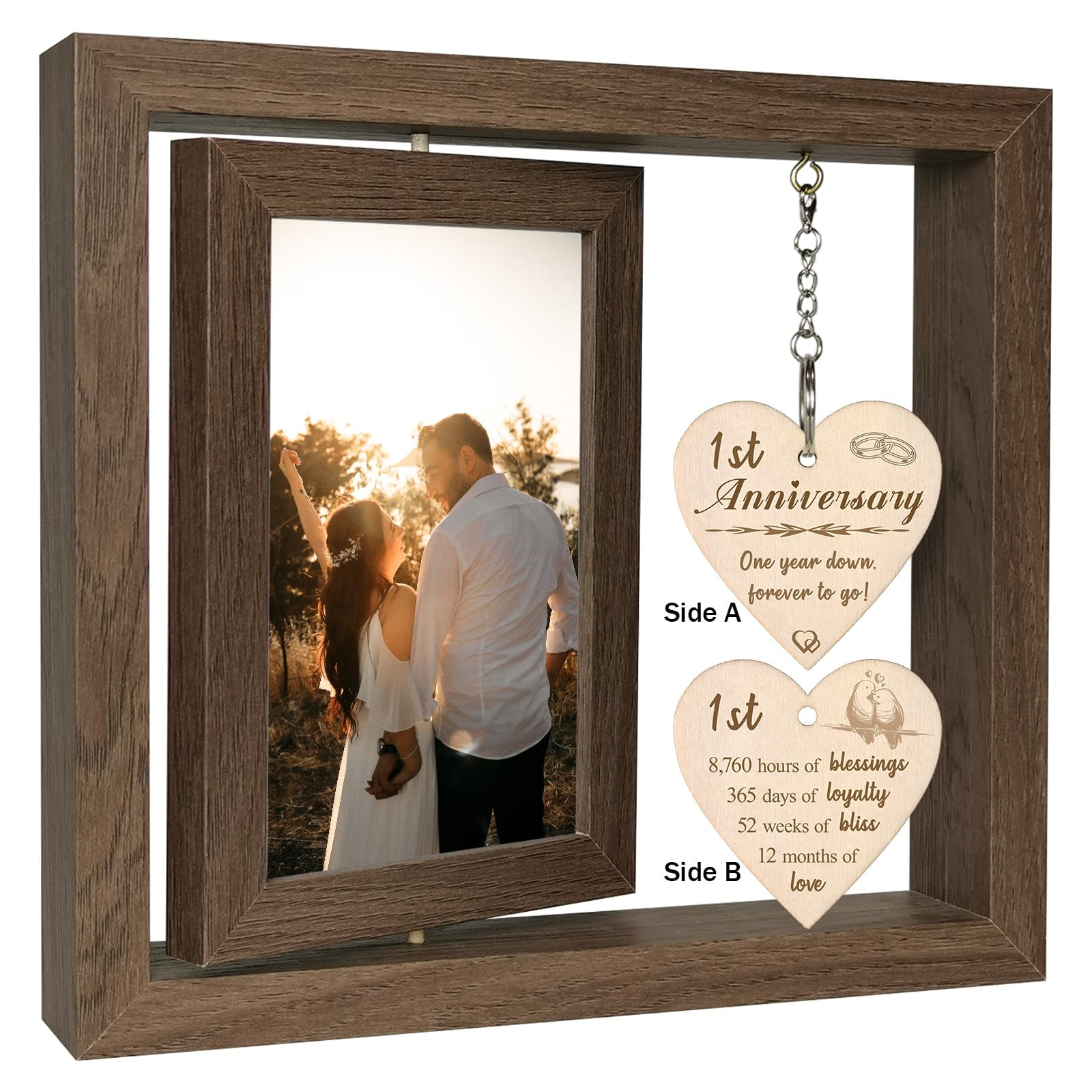 EYITUPC 1 Year Anniversary Picture Frame Gifts, 1st Anniversary Frame ...