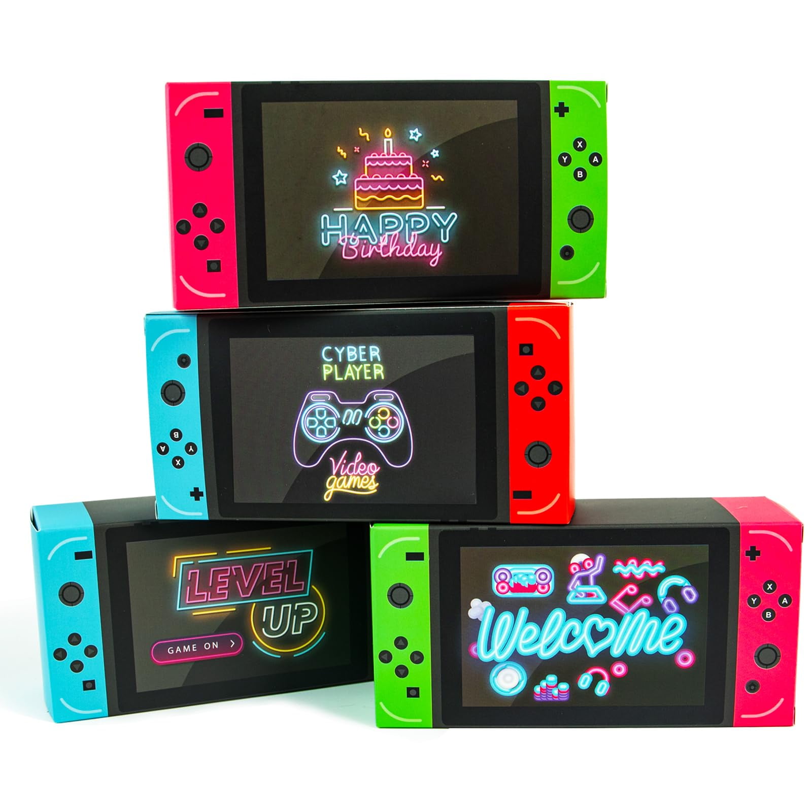 EYNDYN 20PCS Video Game KEF16 Party Favor Boxes Game on Theme Party ...