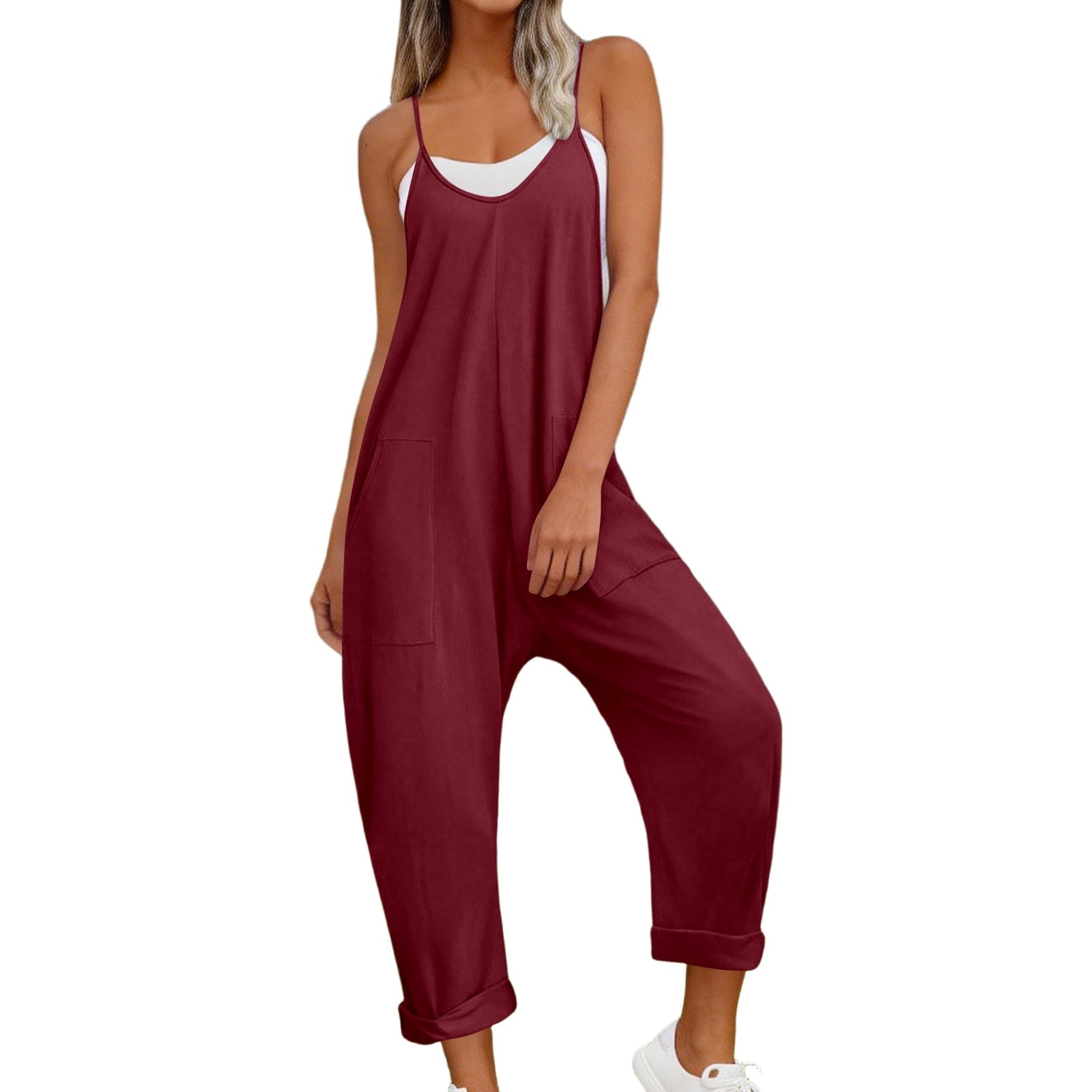 EYNMVR One Piece Jumpsuits for Women Casual Overalls Summer Rompers ...
