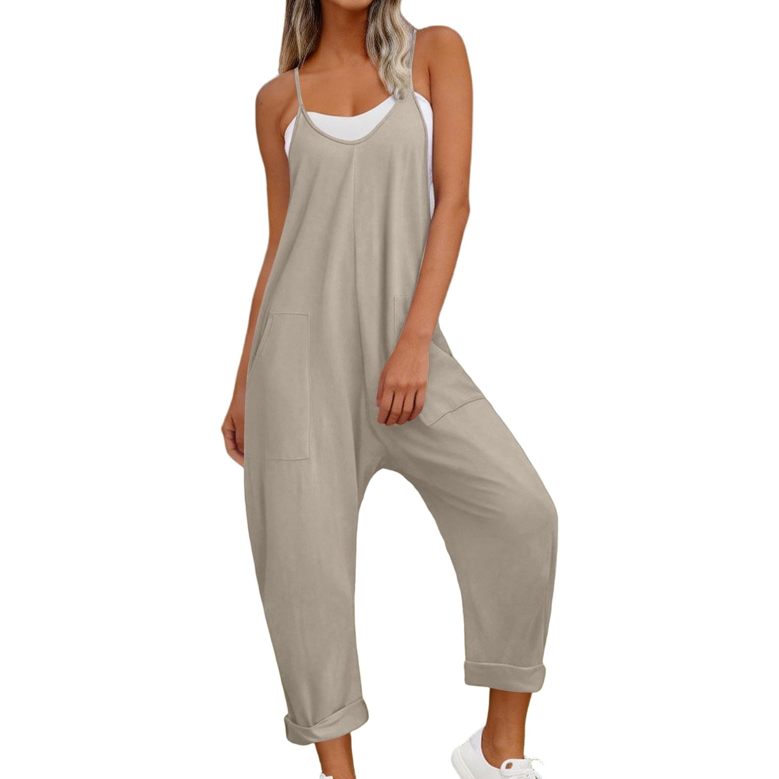 EYNMVR One Piece Jumpsuits for Women Casual Overalls Summer Rompers ...
