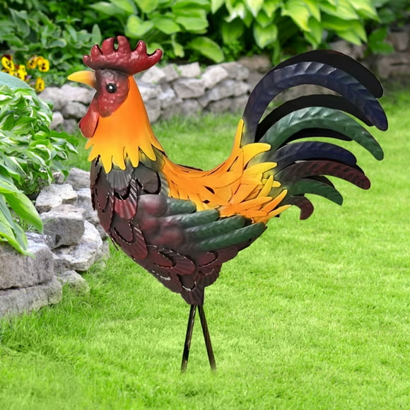 6 Foot Metal Rooster