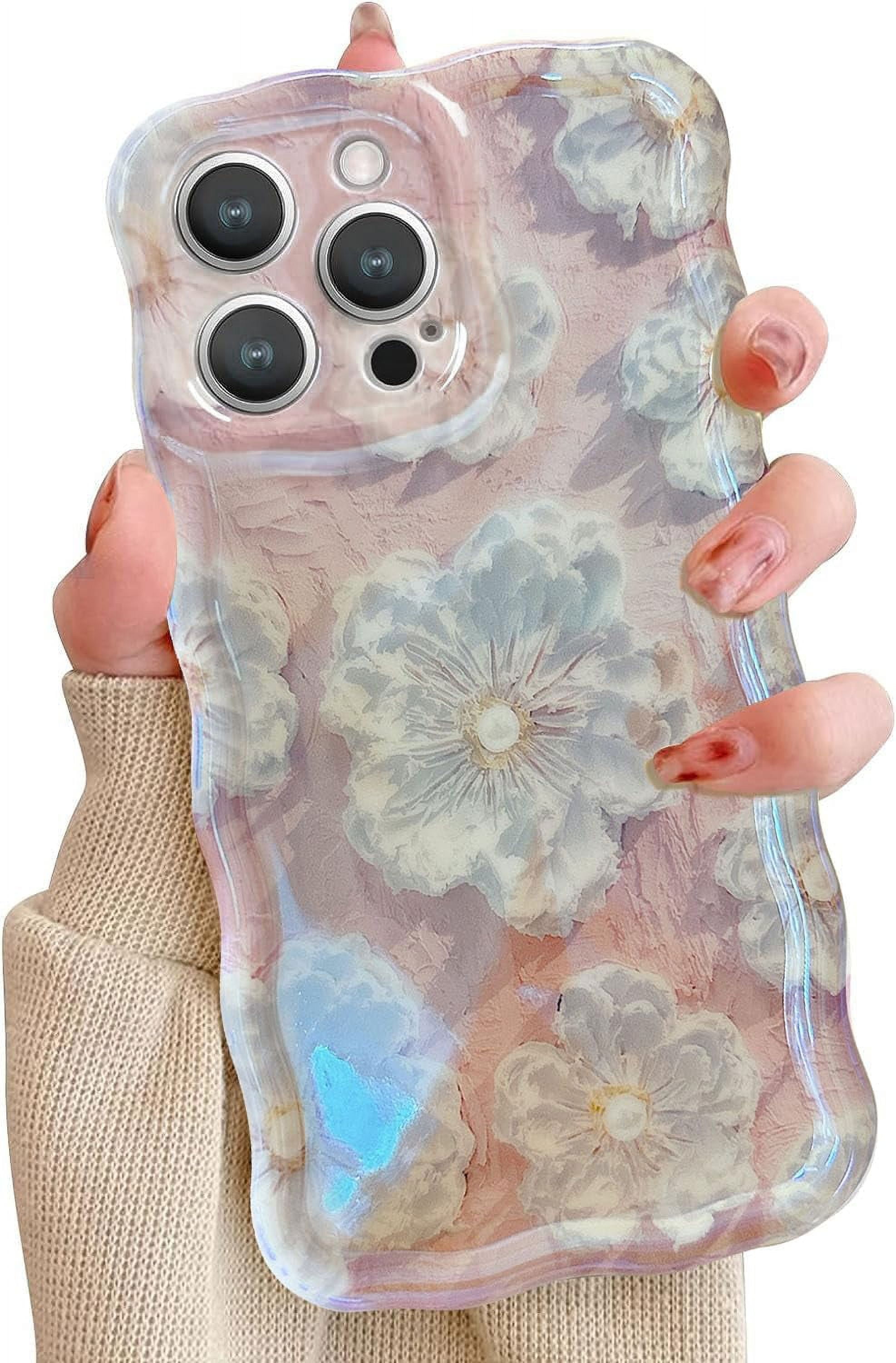 EYZUTAK Case for iPhone 12 Pro Max, Colorful Retro Oil Painting Flower ...