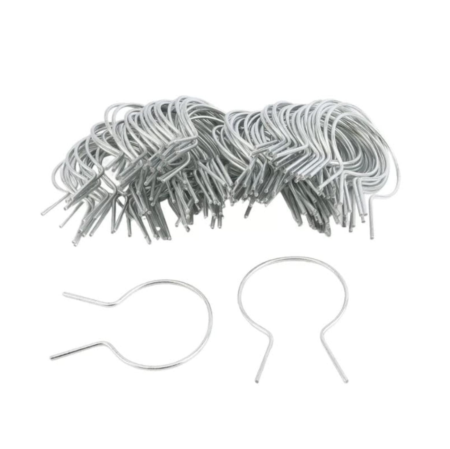 EZ 3" (2 7/8" OD) Preformed 9 Gauge Galvanized Steel Fence Ties - (100 ...