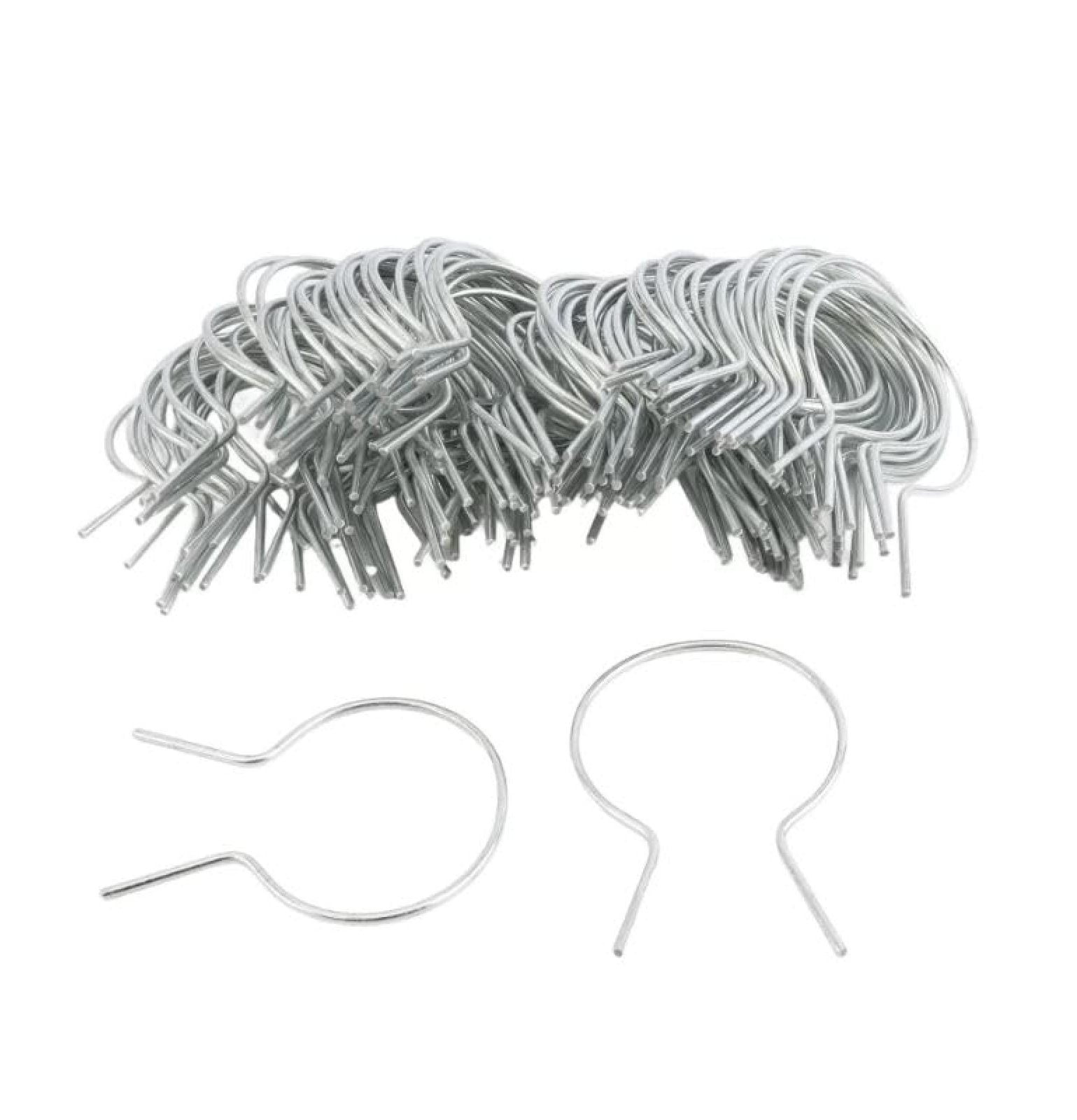 EZ 3" (2 7/8" OD) Preformed 9 Gauge Galvanized Steel Fence Ties - (100 ...