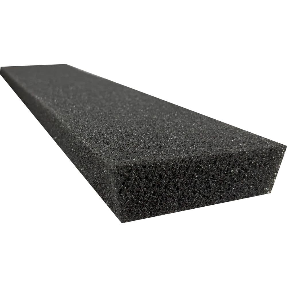 EZ 4 ft. Foam Filter Plastic Gutter Guard for 4 in. Half Round (8-Pack ...