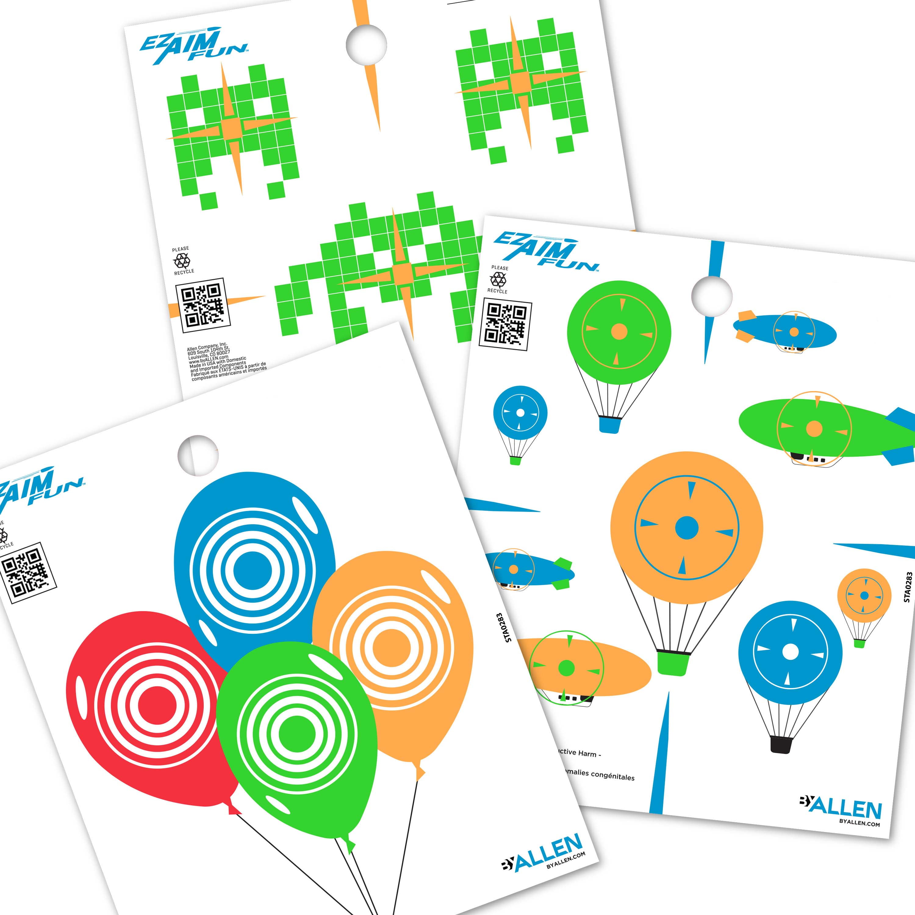 EZ Aim Aiming for Fun Shooting Targets, 5.7"W x 7"H, 15-Pack, 0.39lb ...