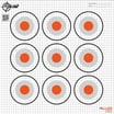 EZ Aim Paper Shooting Targets - 8 Bullseye - 26-Pack - Walmart.com