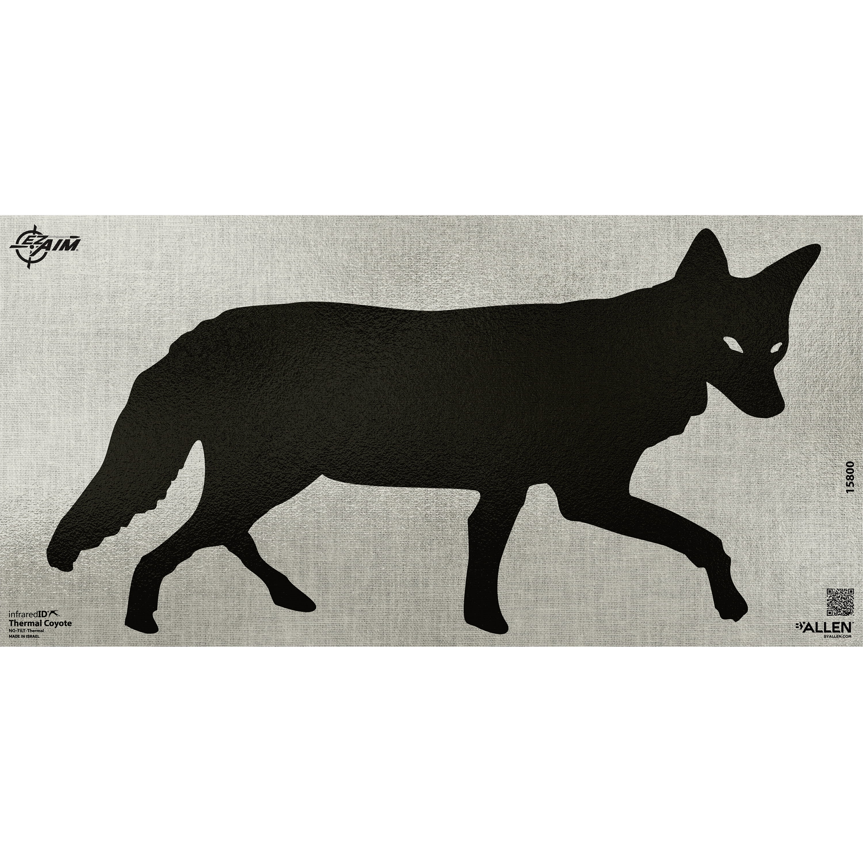 EZ Aim® Thermal ID Coyote Paper Target, 24" x 12," Gray - Walmart.com