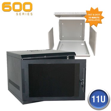 StarTech.com RK619WALL 6U 19in Wall Mount Server Rack Cabinet w ...