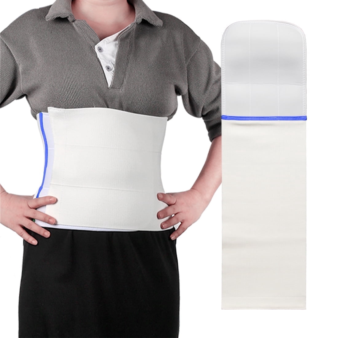 EZ Assistive Abdominal Binder, Postpartum Belly Wrap, Latex-Free, White ...