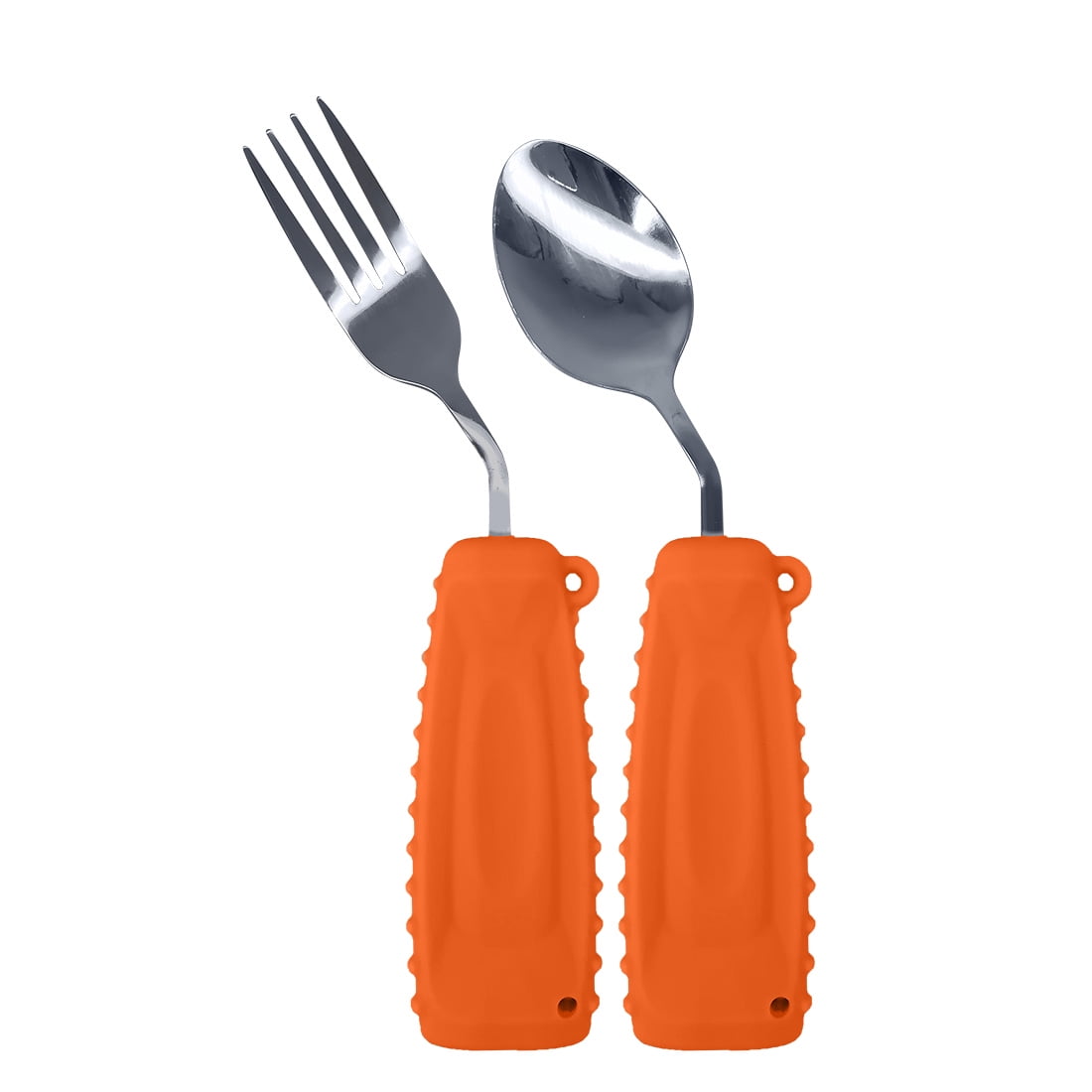 EZ Assistive Adaptive Utensils Spoon & Fork Easy to Hold for ...