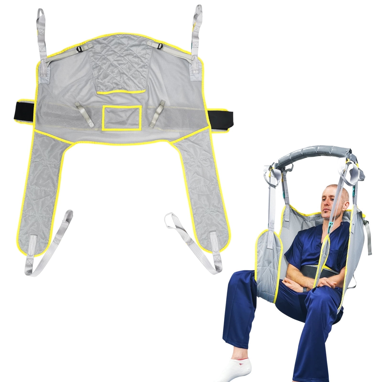 EZ Assistive Lightweight Mesh Fabric Patient Lift Sling for Toileting ...