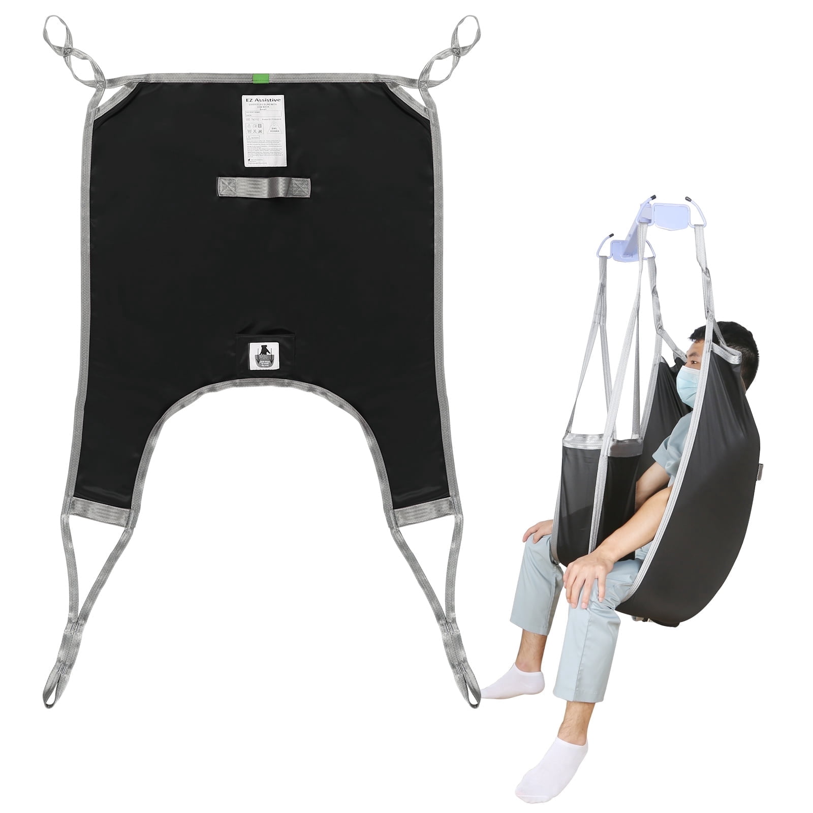 EZ Assistive Patient Lift Sling with Divided Leg for Patient Transfer ...