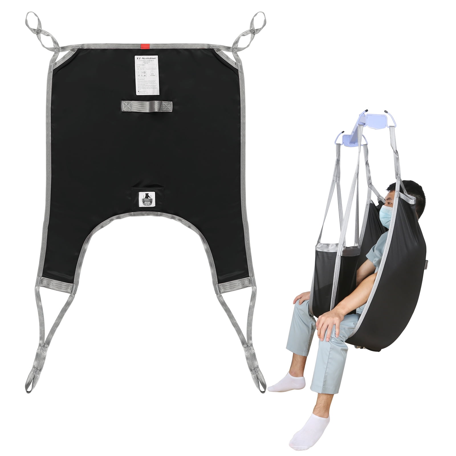 EZ Assistive Patient Lift Sling with Divided Leg for Patient Transfer ...