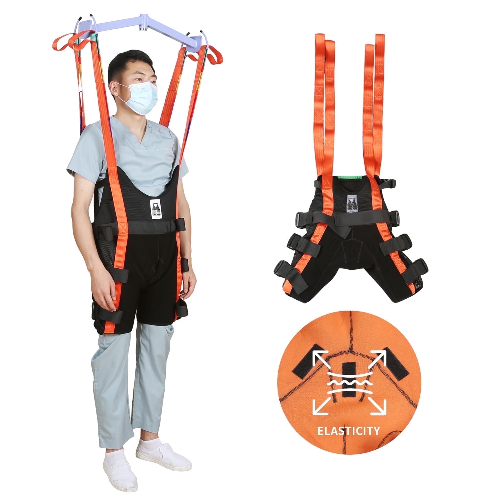 EZ Assistive Patient Lift Walking Training Assist Sling 4-Way ...