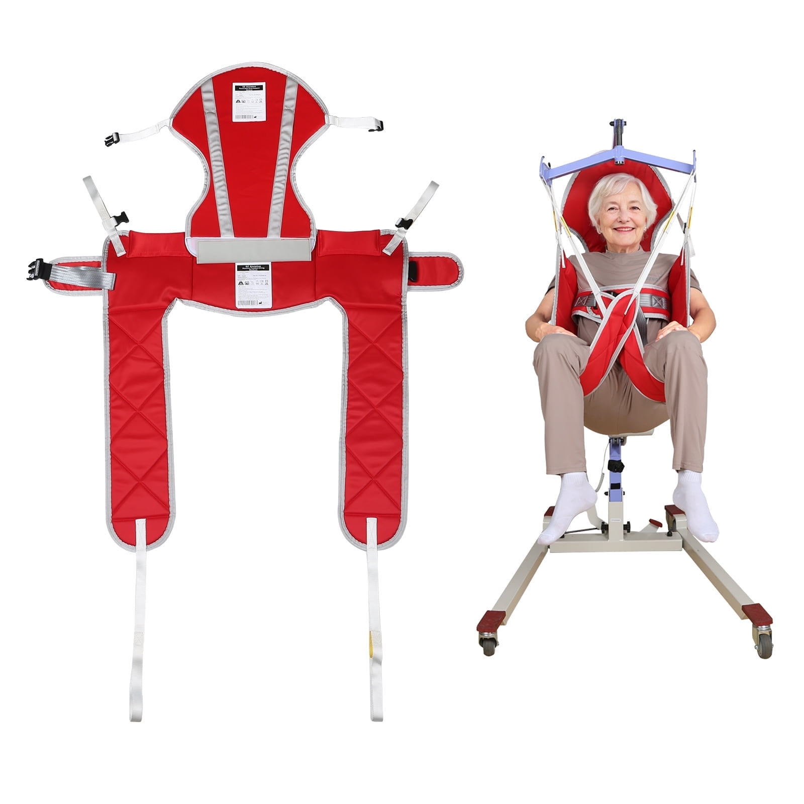 EZ Assistive Patient Lifts Sling With Head Support for Elderly/Disabled ...