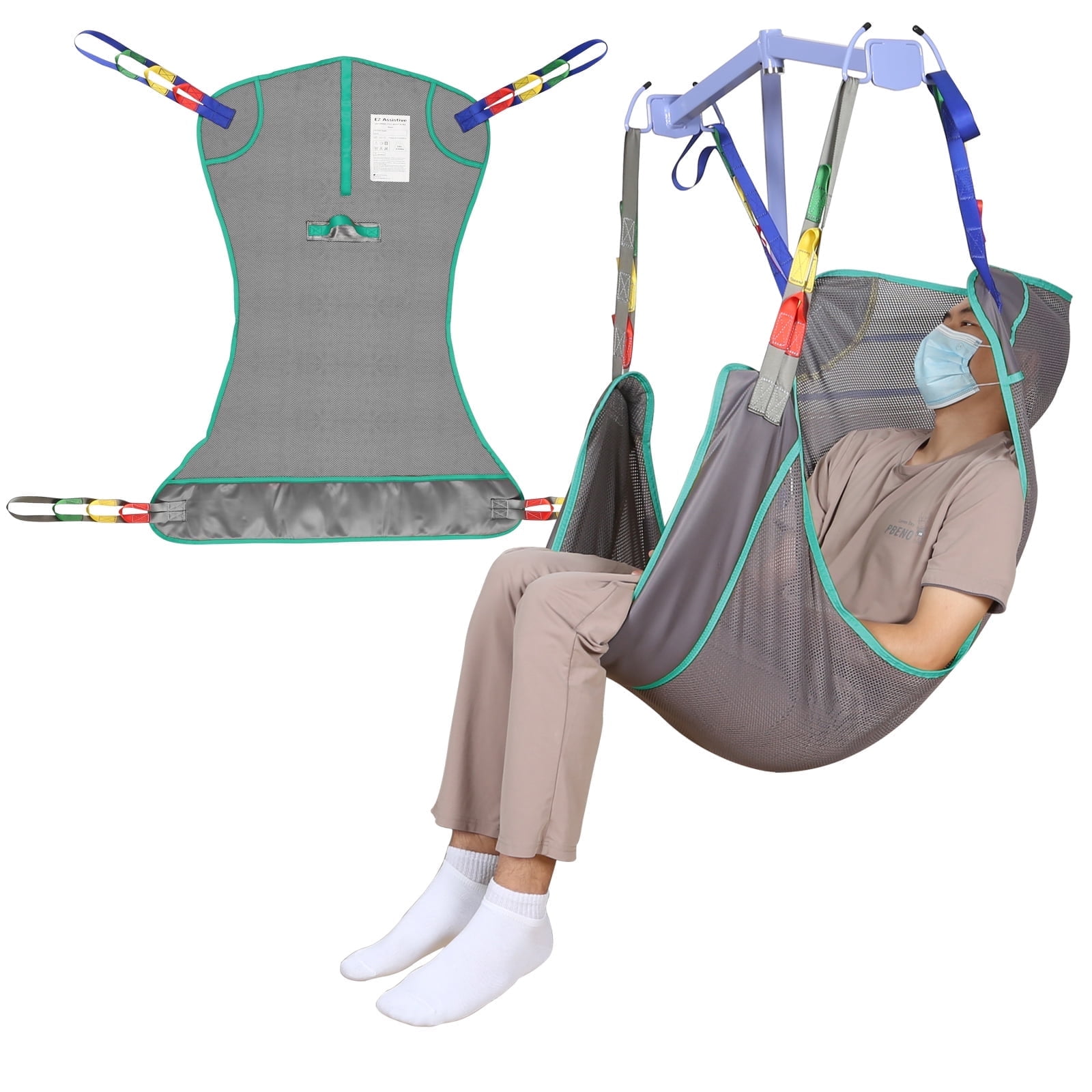 EZ Assistive Universal Full Body Patient Lift Sling Transfer and ...