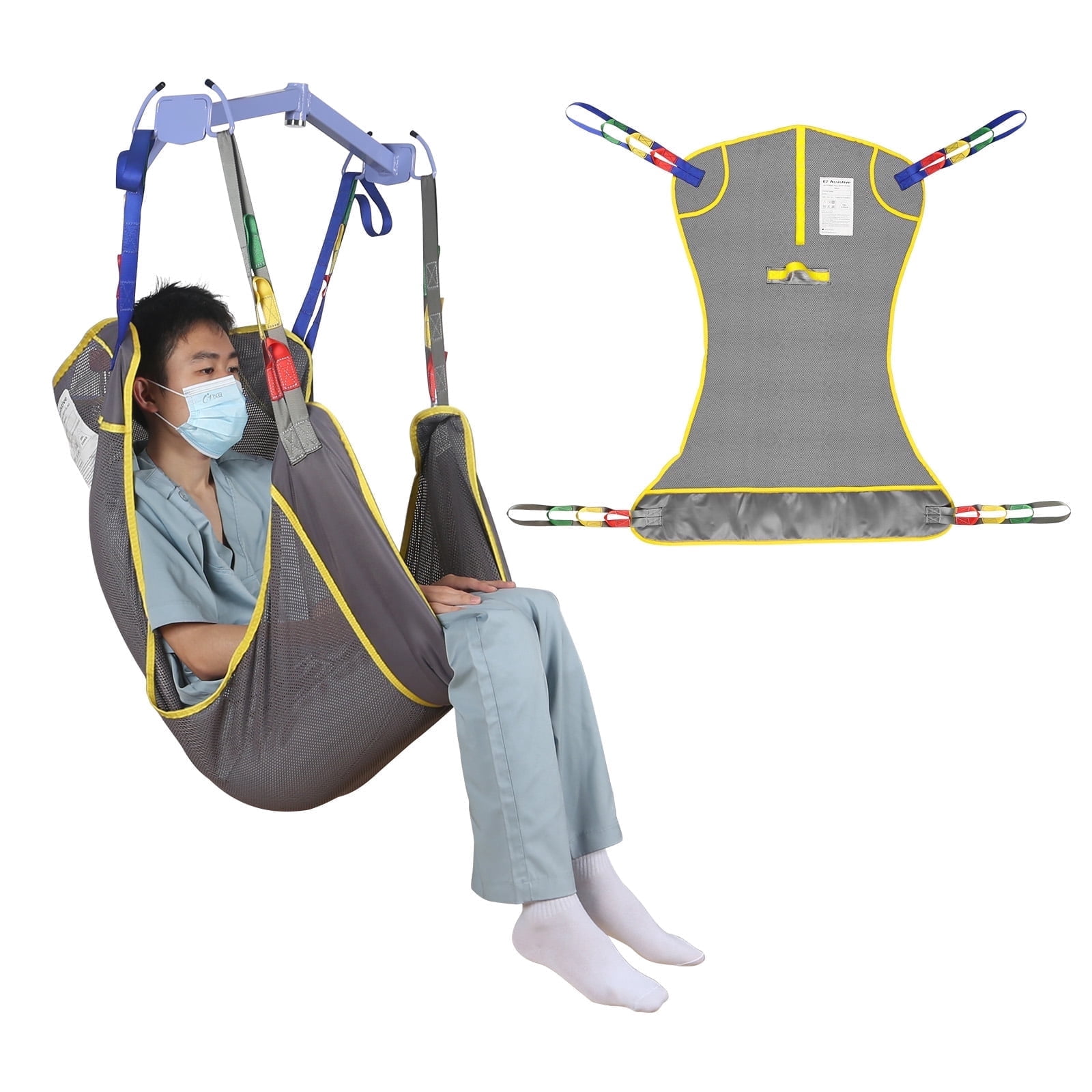 EZ Assistive Universal Full Body Patient Lift Sling Transfer and ...
