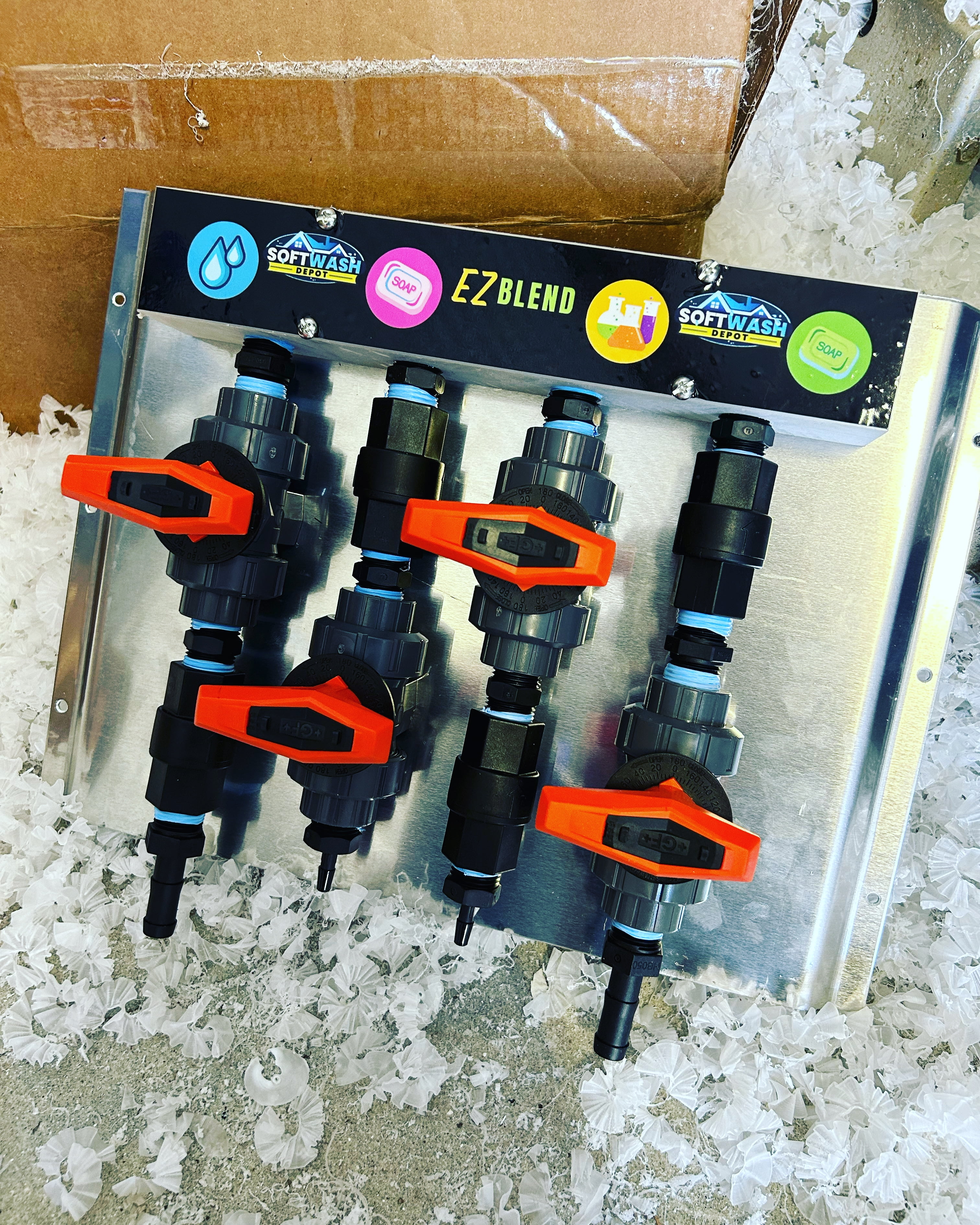 Soft Wash Mixing Proportioner, GF Metering Valves, Aluminum Mounting ...