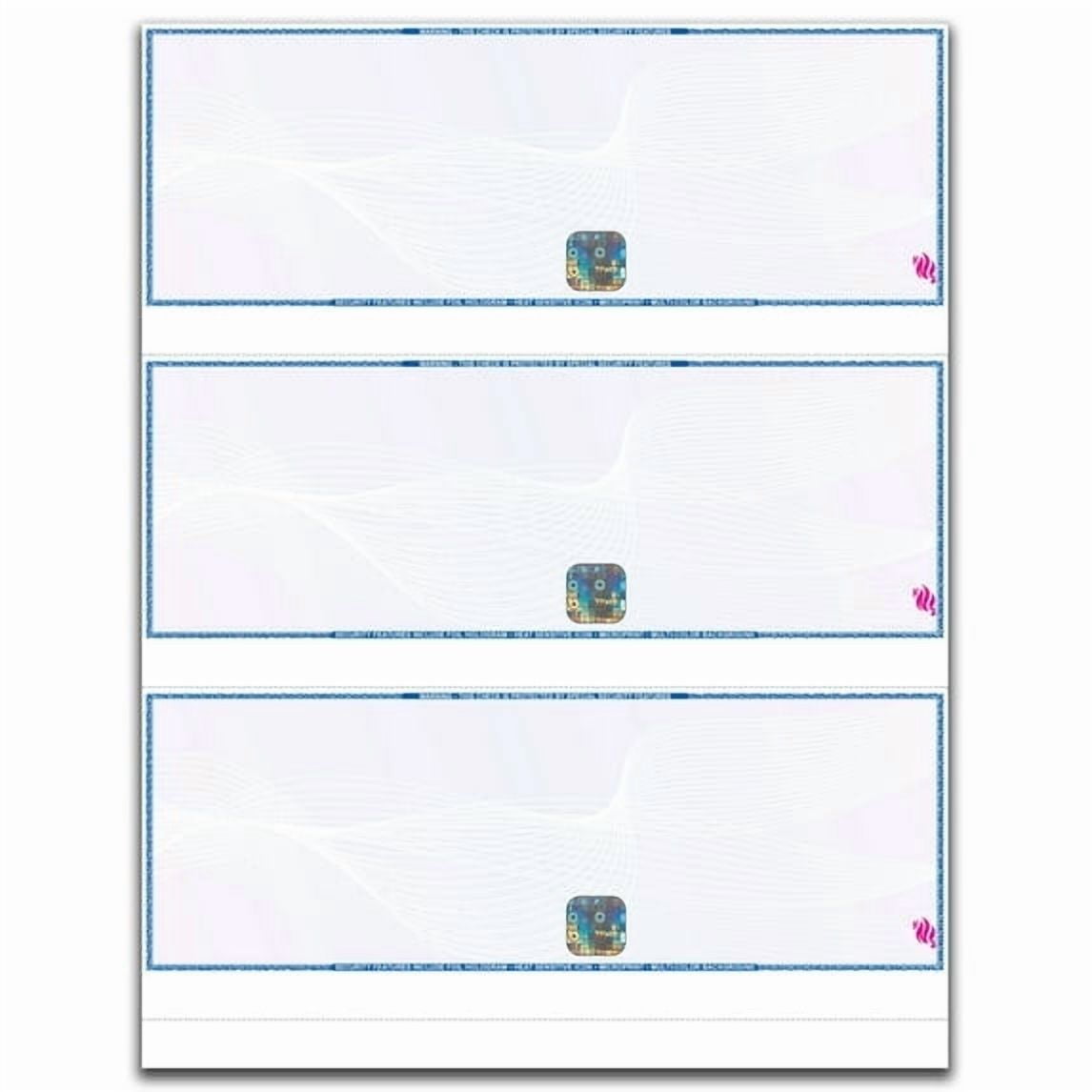 Free Shipping! EZ Checks High Security Blank Check Paper 3 Per Page ...