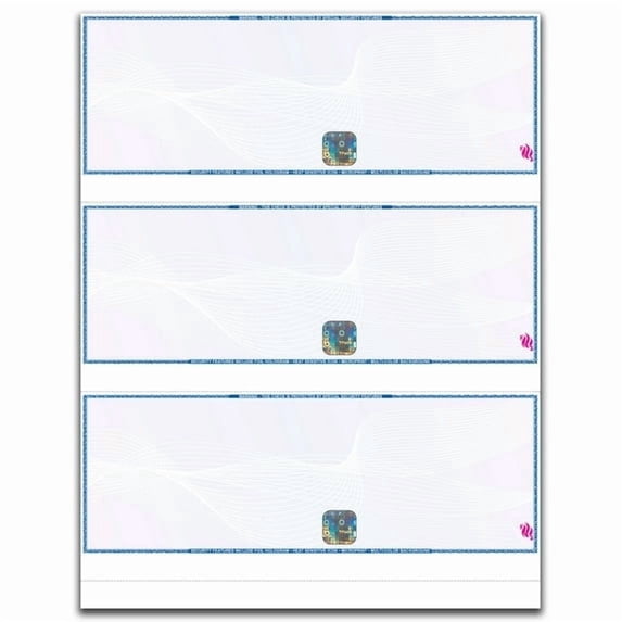 EZ Checks, Hologram High Security Blank Check Paper, 150 Sheets, 450 ...