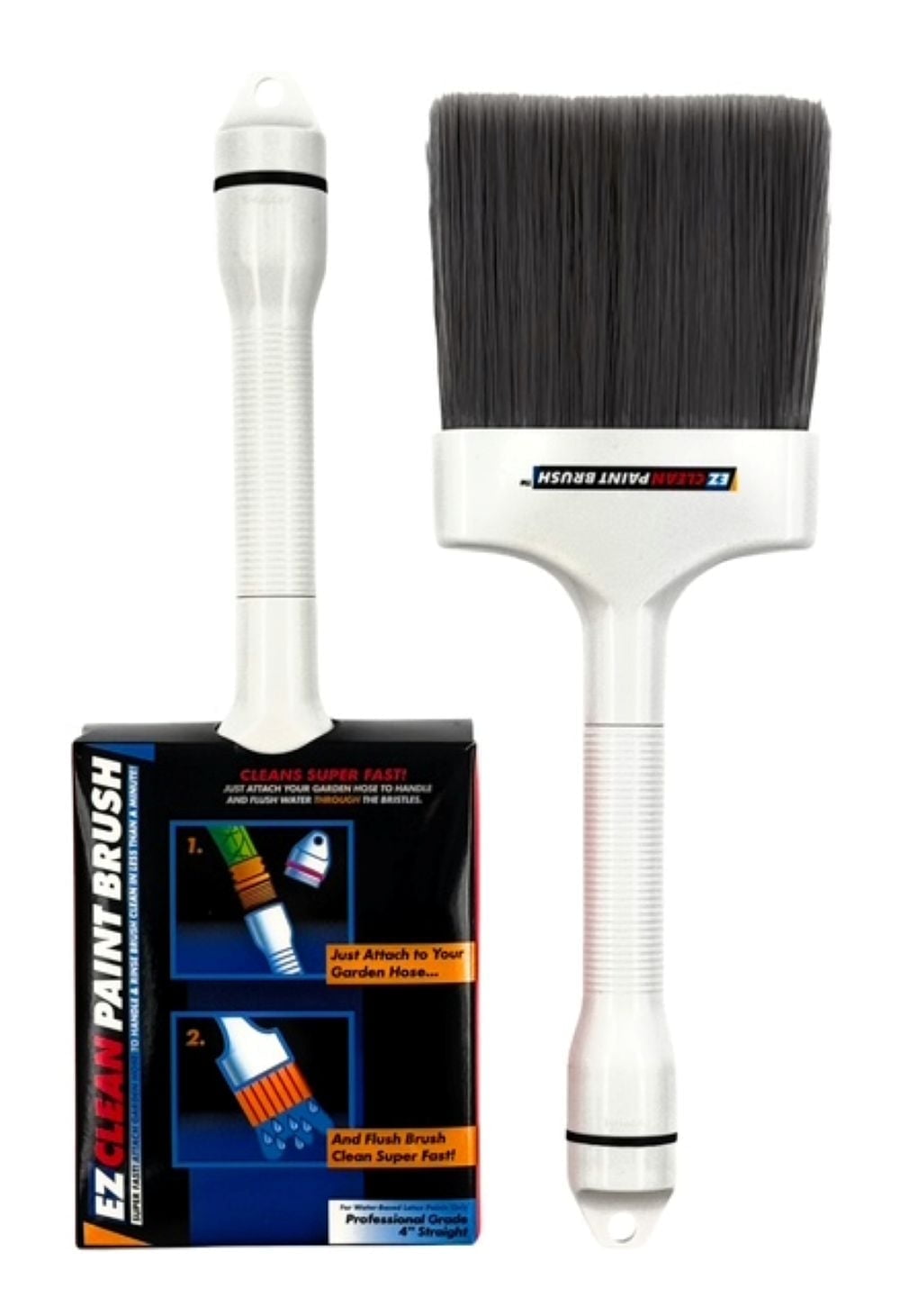 EZ Clean Paint Brush 4" Angled Synthetic Paintbrush - Walmart.com