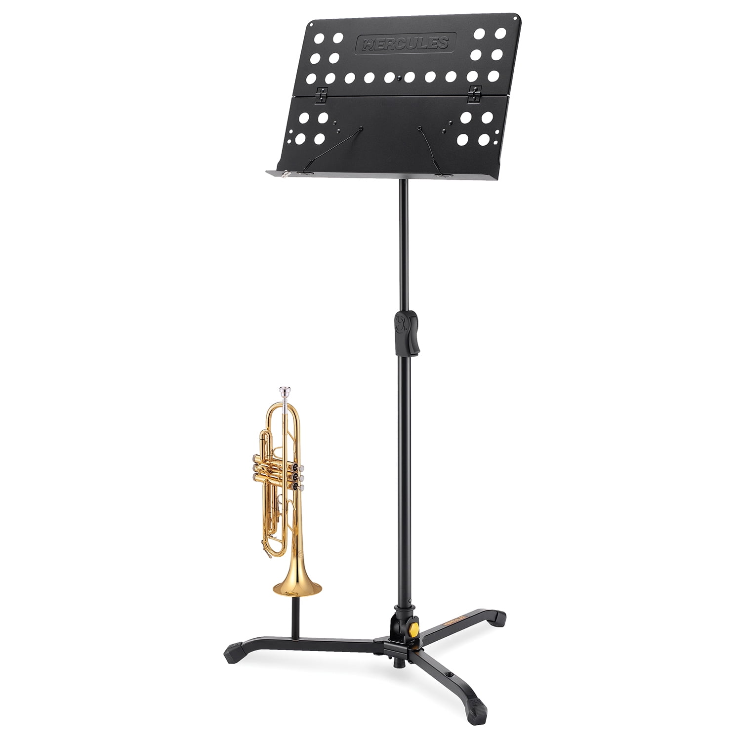 EZ Clutch tripod orchestra stand w/ perforated foldable desk - Walmart.com