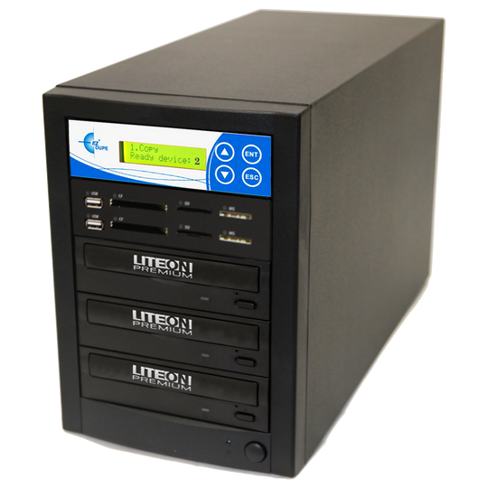 EZ DUPE 1 to 2 Media Mirror Plus Duplicator (DVD) - Flash (SD / CF / MS ...