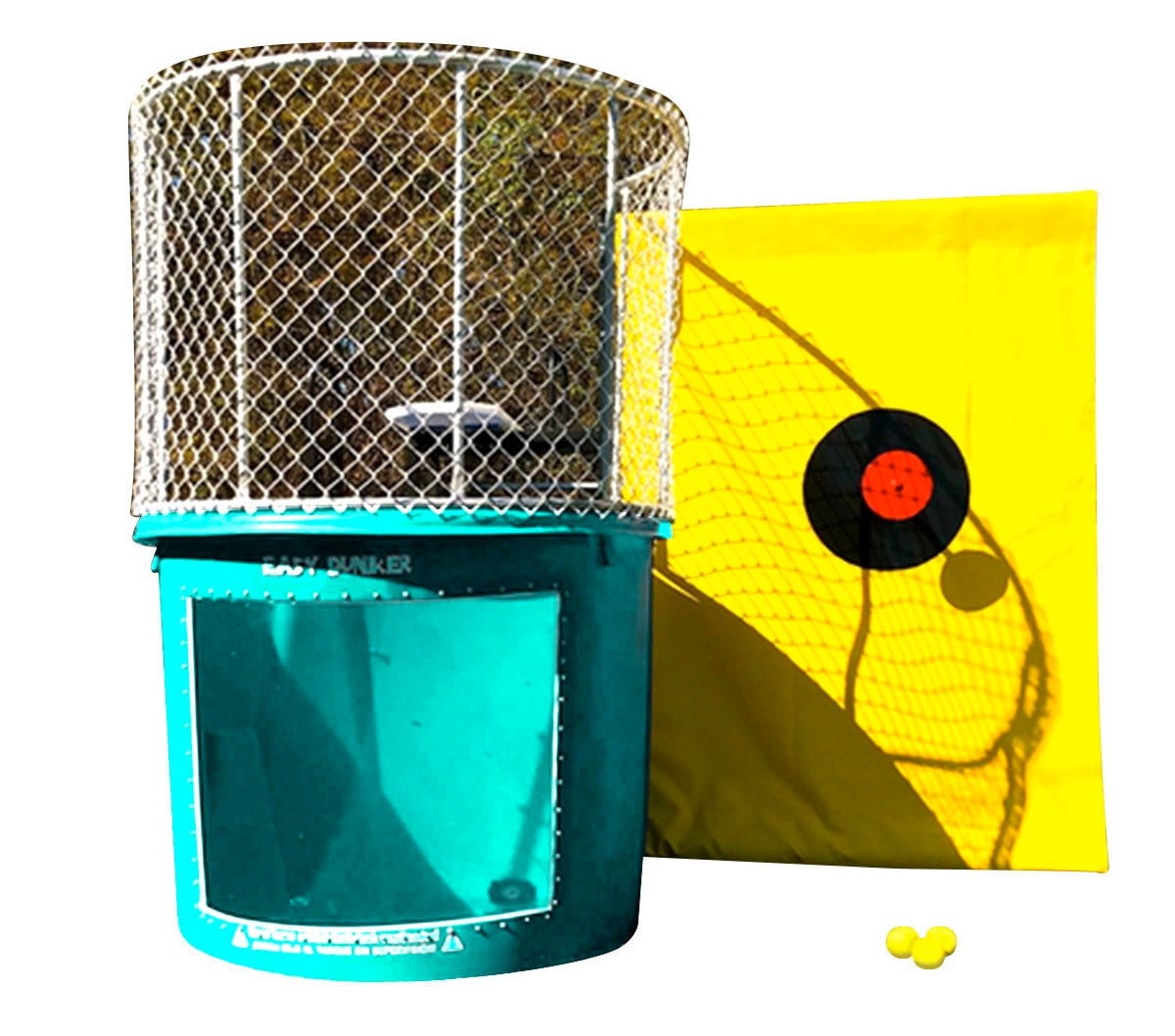 EZ Dunker Commercial Dunk Tank Booth, Portable & Wingless Turquoise ...