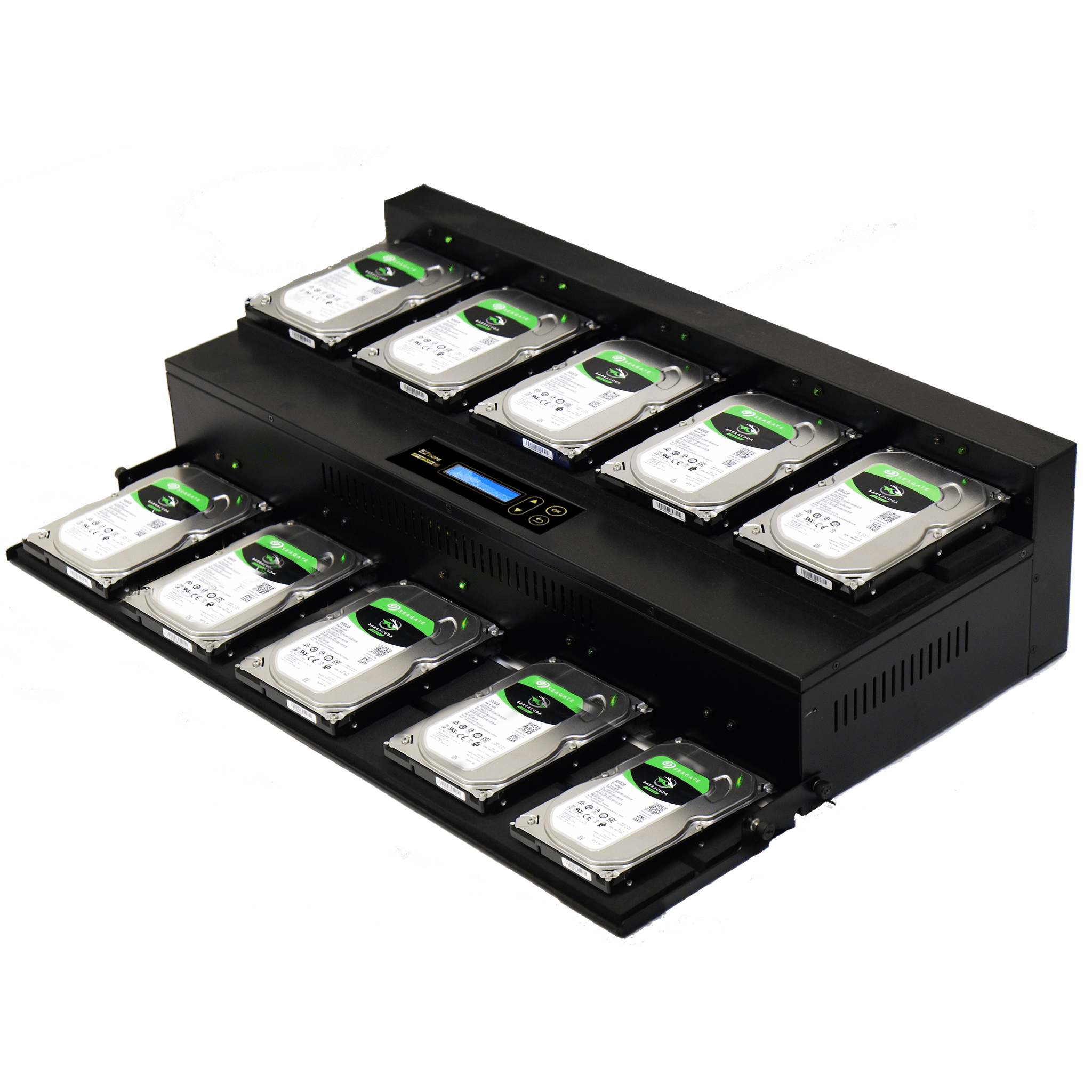 EZ Dupe 1 to 9 HD Cyclone 300 Flatbed Hard Drive Duplicator - 18GB/Min ...