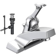 Eva High Arc Bathroom Faucet, Single Lever Handle, With Pop Up, Chrome ...