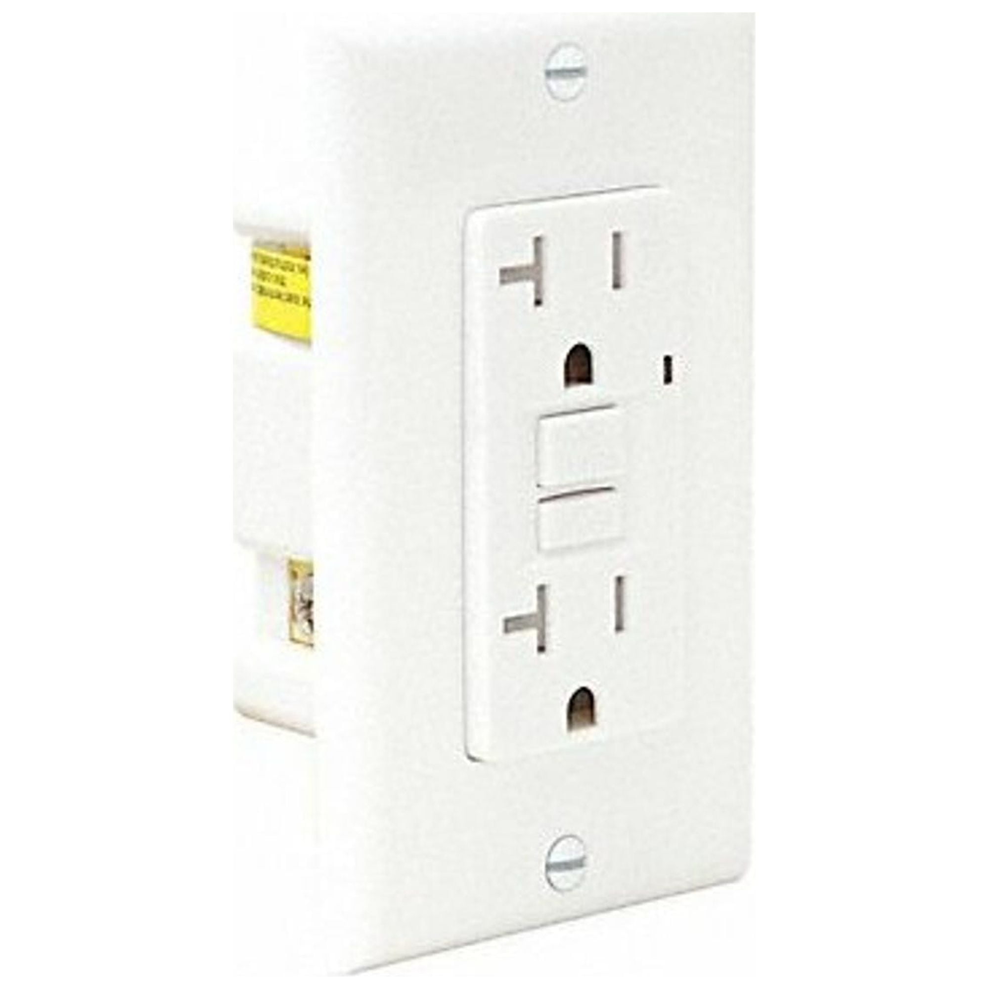 EZ-FLO 62175 Tamper Resistant Self-Test 20 Amp Slim GFCI Outlet with ...