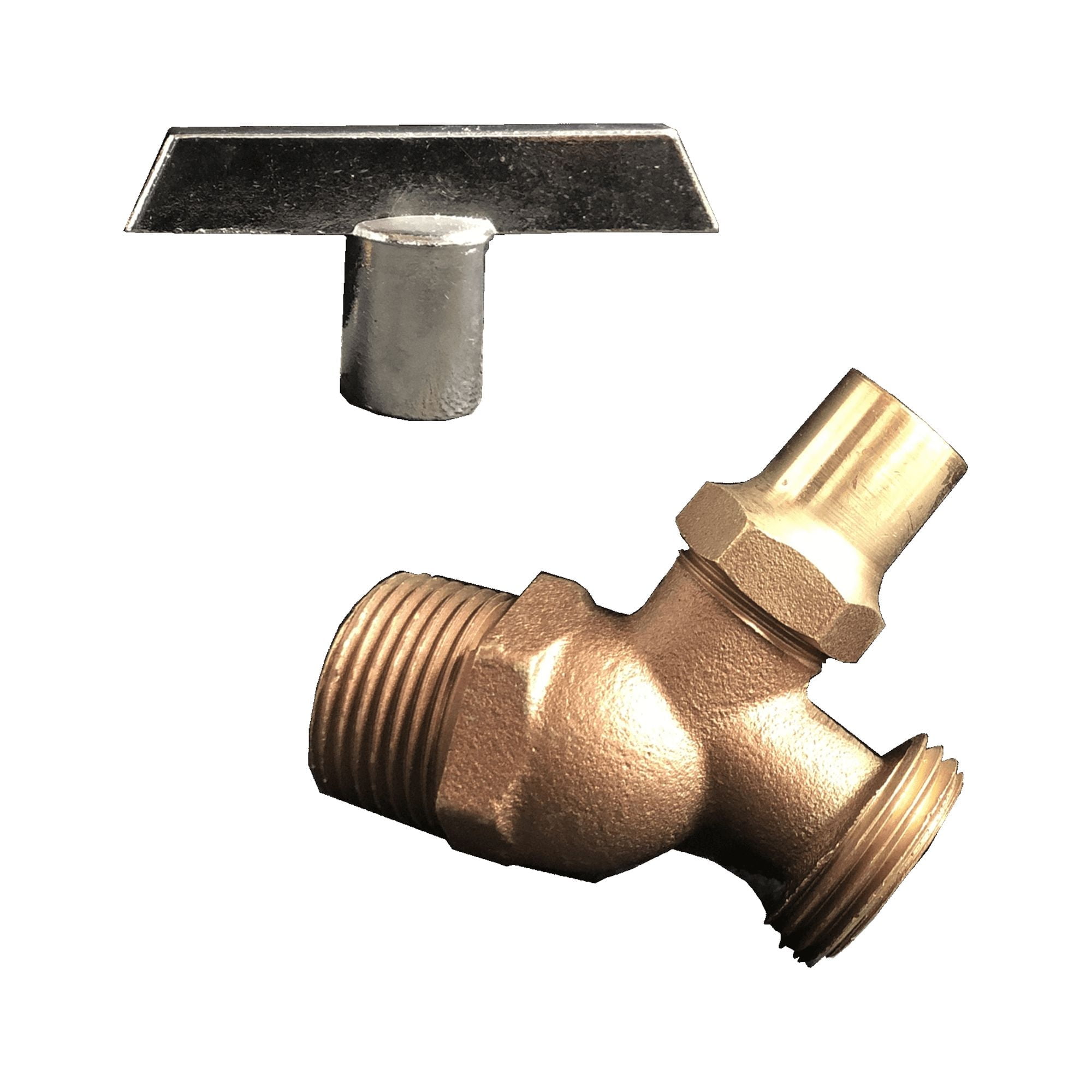 EZ-FLUID 1/2" MIP X 3/4" MHT Male Hose Threaded Hose Connector Hose Bib ...