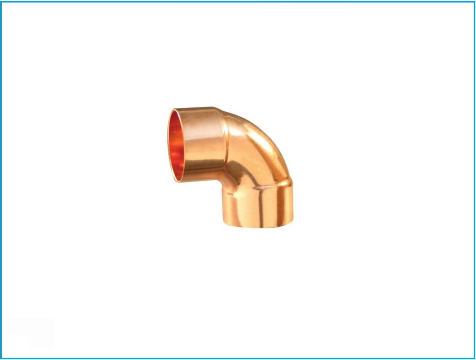 EZ-FLUID Plumbing 1-1/2" C X C Copper 90 Degree Elbow,Lead-Free Short ...