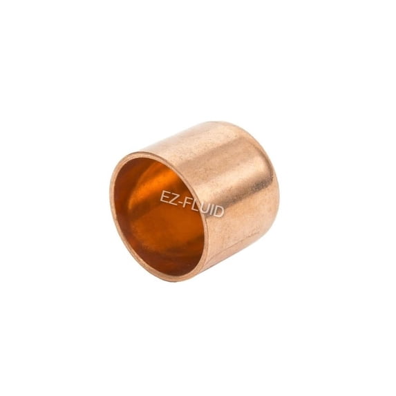 EZ-FLUID Plumbing 1-1/2" Solder LF Copper Pipe End Cap,Pressure Copper ...
