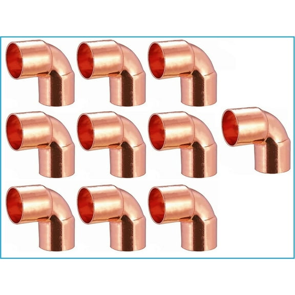 BAOPAI Full Copper Thickened 4-Point G12 Threaded Three-Way Elbow ...