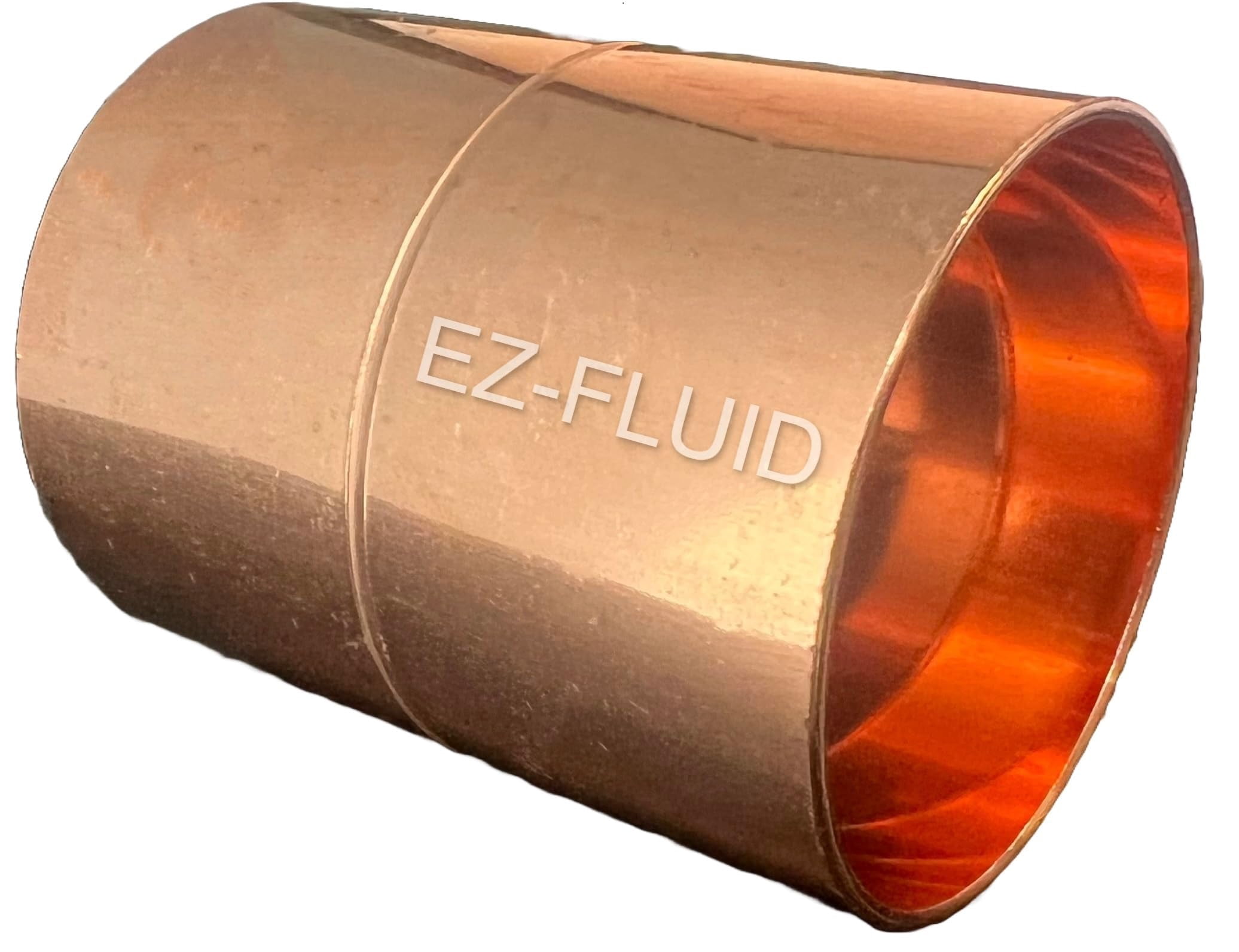 EZ-FLUID Plumbing 2-1/2" C X C LF Copper Couplings Pressure Fitting ...