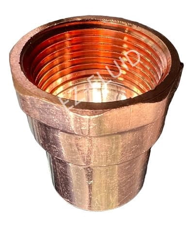 EZ-FLUID Plumbing 2-1/2" C X FIP LF Copper Female Adapter Pressure ...